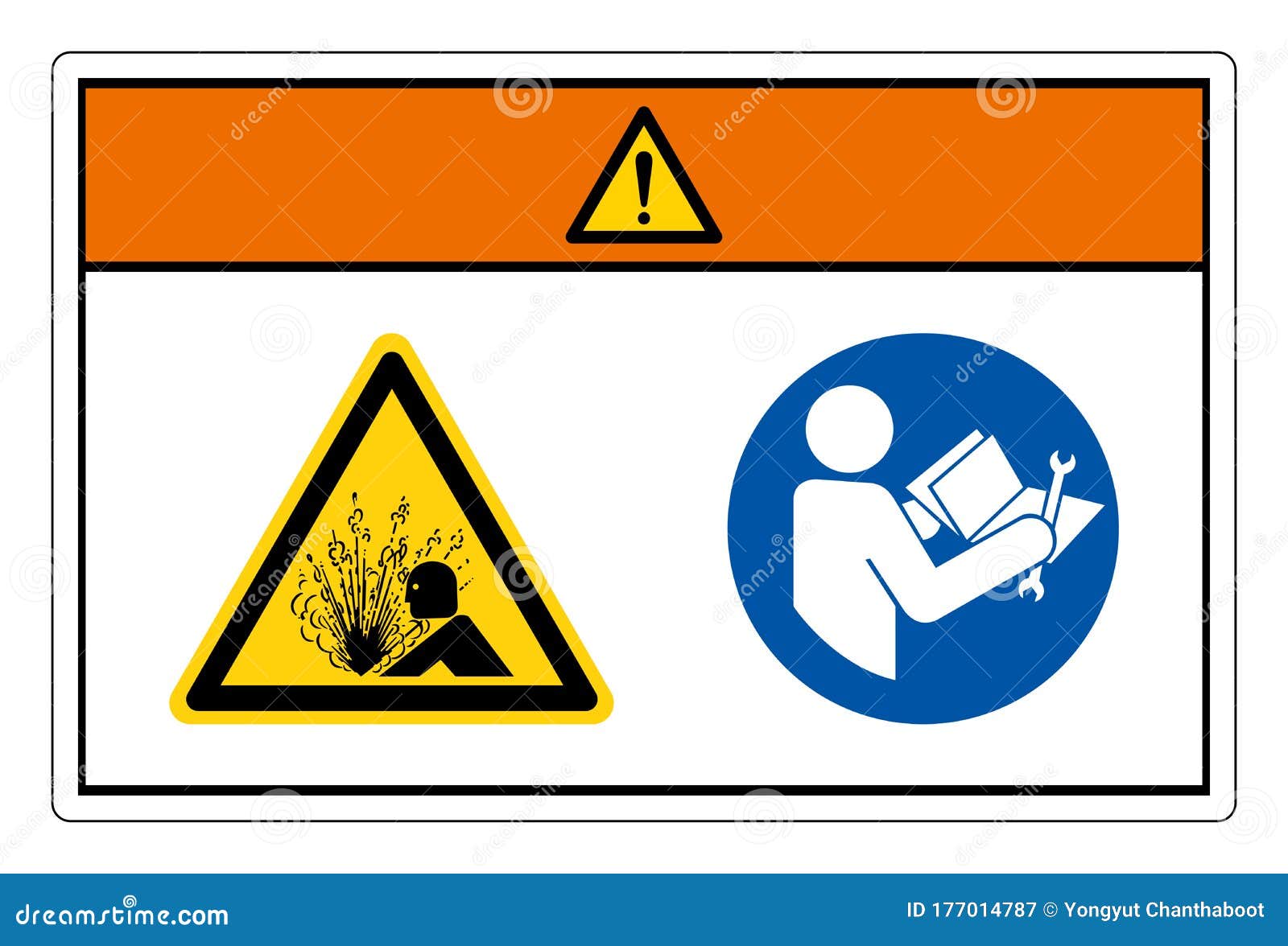 Warning Pressurized Device Release Pressure Before Servicing Symbol ...
