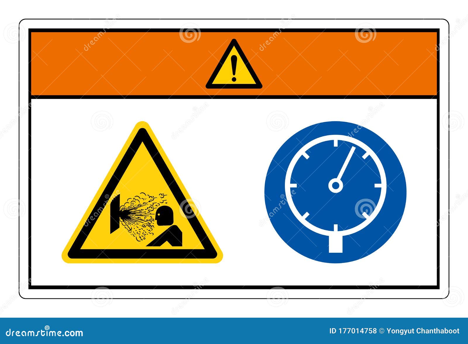 Caution Pressurized Device Release Pressure Before Servicing Symbol ...