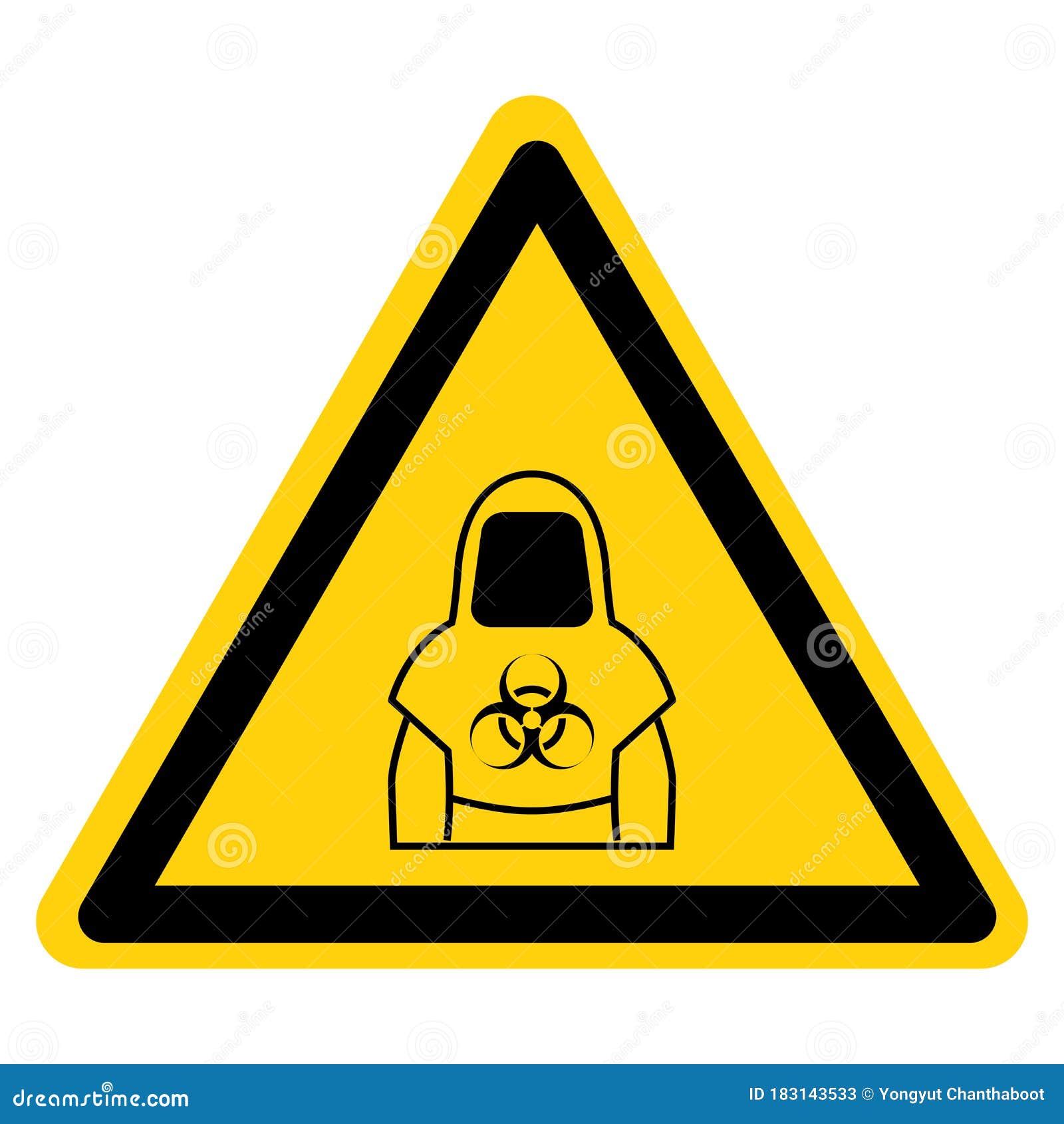 Warning Asphyxiation Hazard Symbol Sign, Vector Illustration, Isolate ...