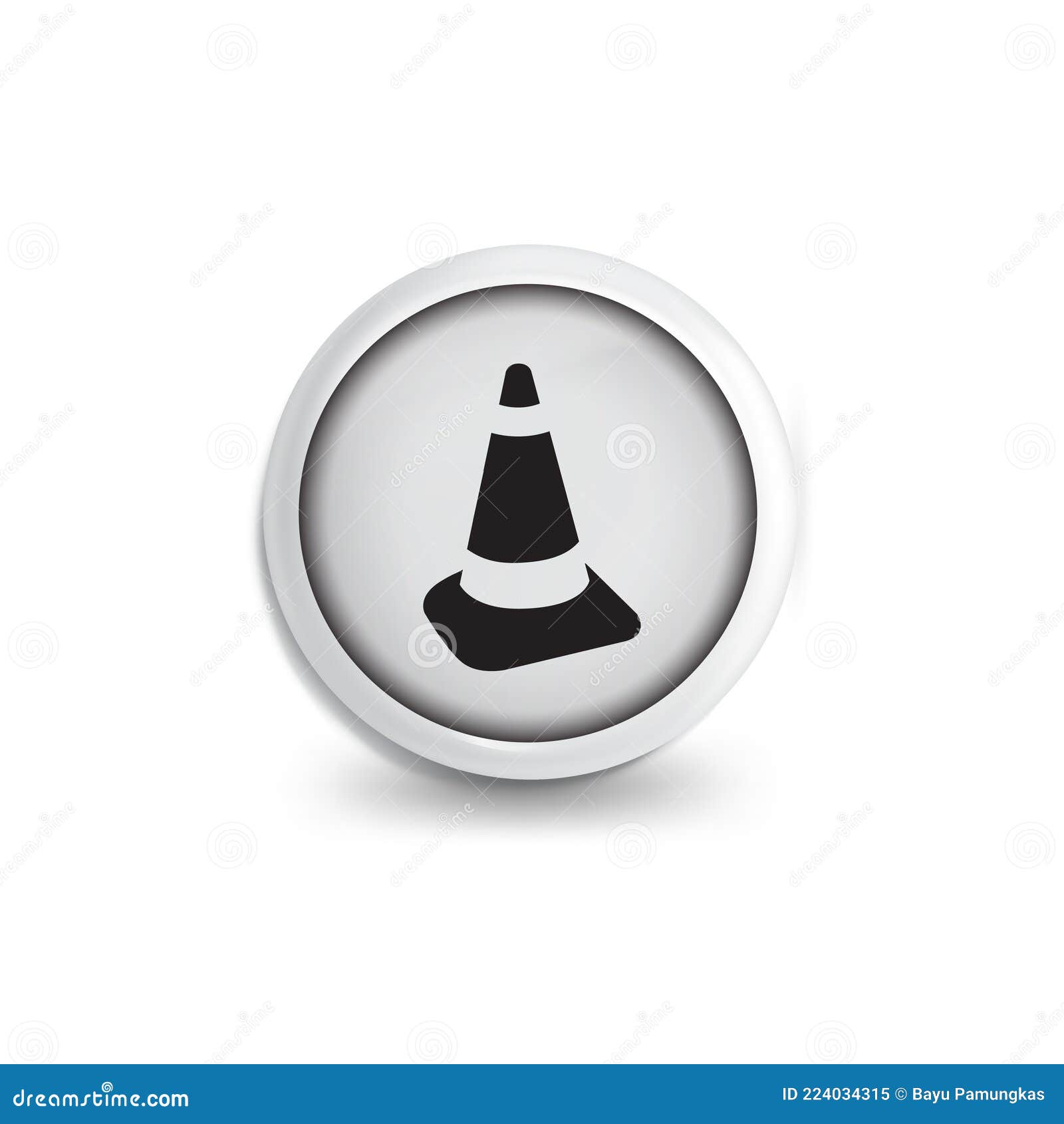 Warning or Pylon Icon Vector. Vector Icon Template Stock Vector ...