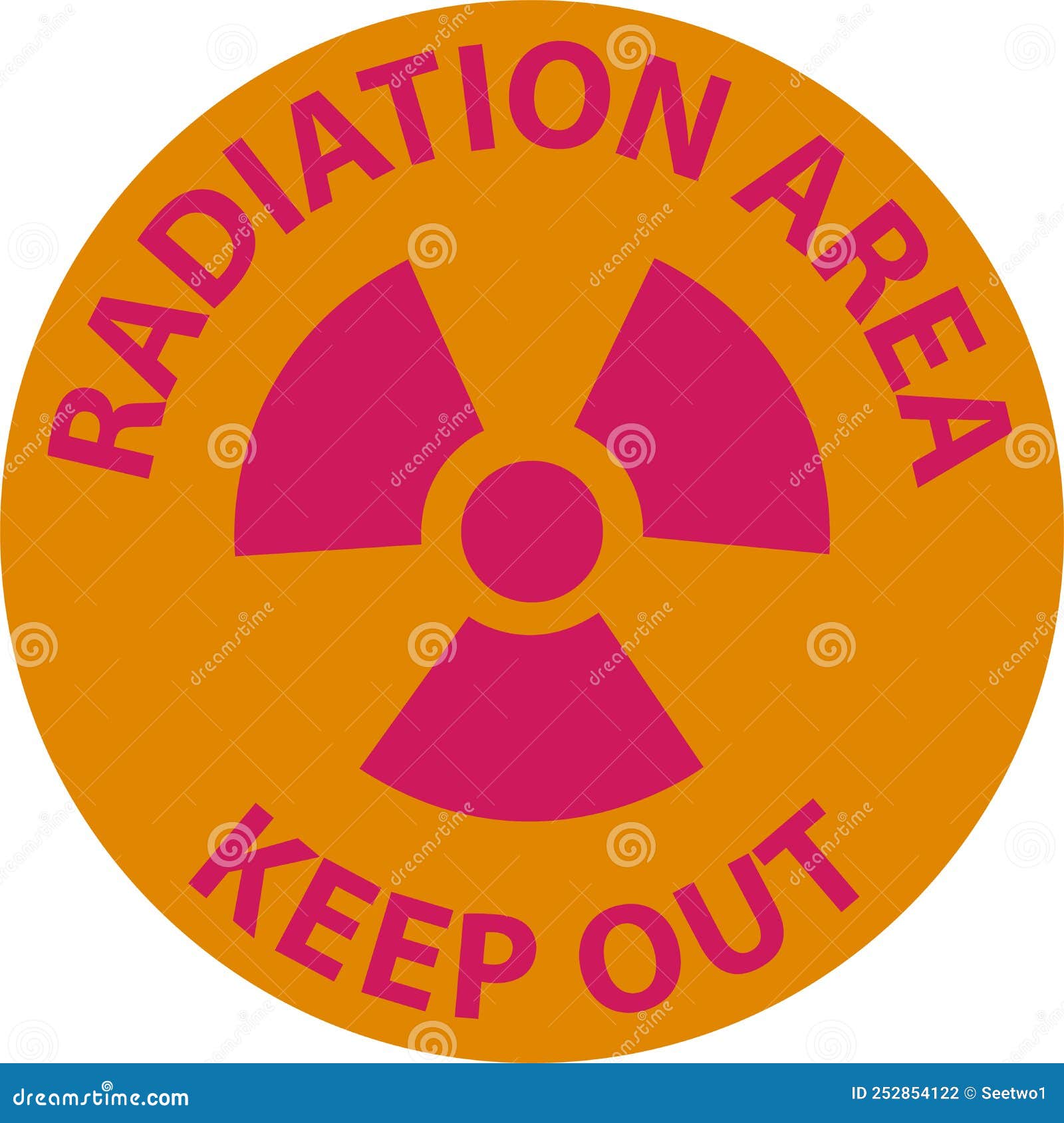 Warning RF Radiation Hazard Authorized Only Sign On White Background ...