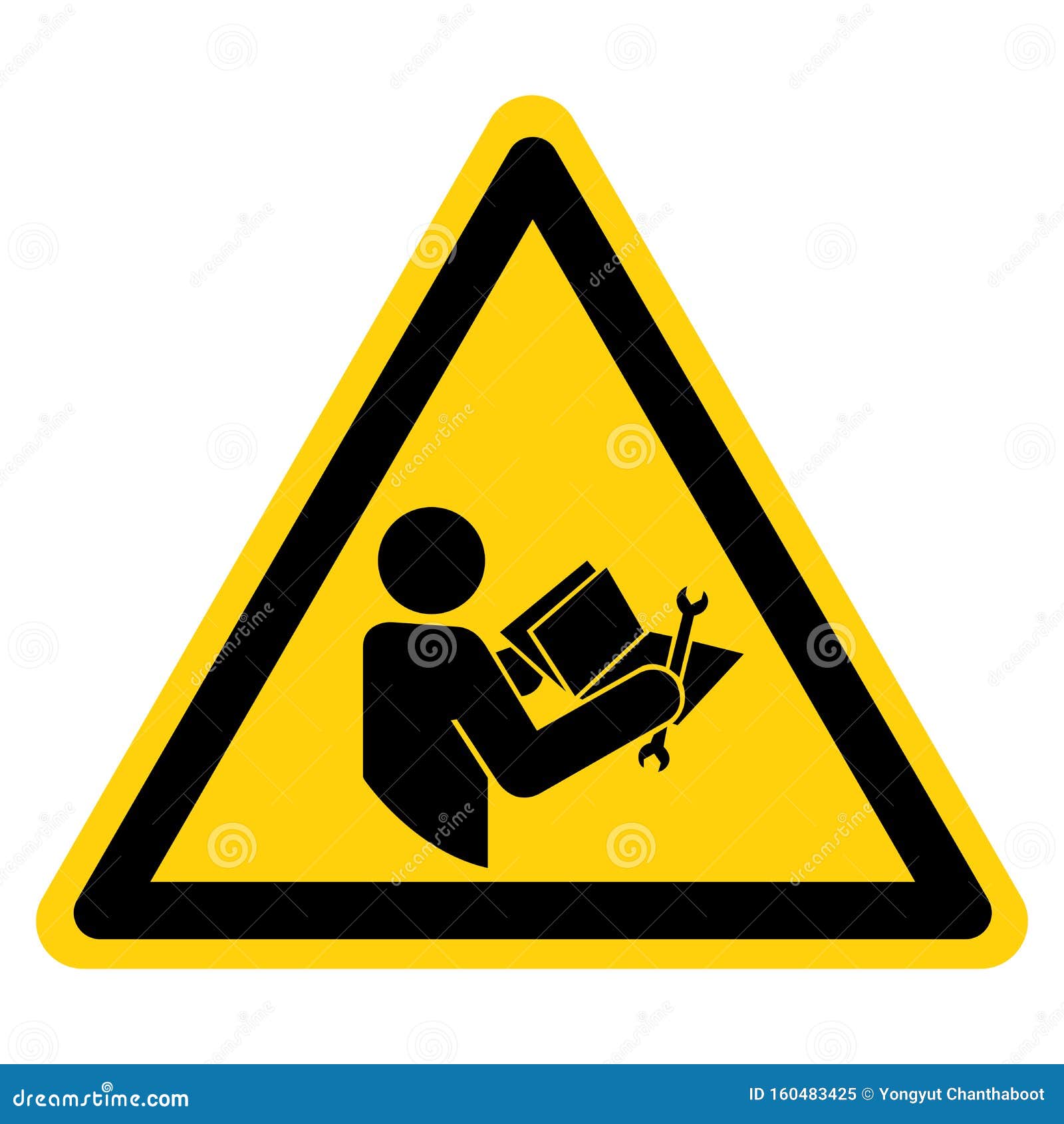 Warning Read Operator`s Manual Symbol Sign,Vector Illustration ...