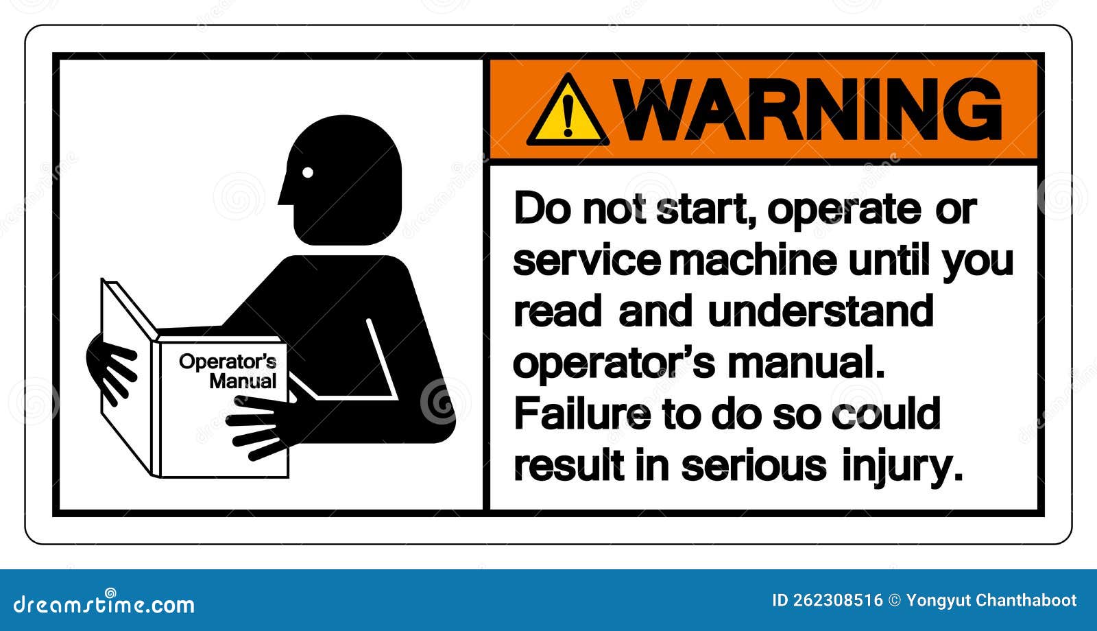 Warning Read Operator`s Manual Symbol Sign,Vector Illustration ... Warning Read Operator`s Manual Symbol Sign,Vector Illustration ...