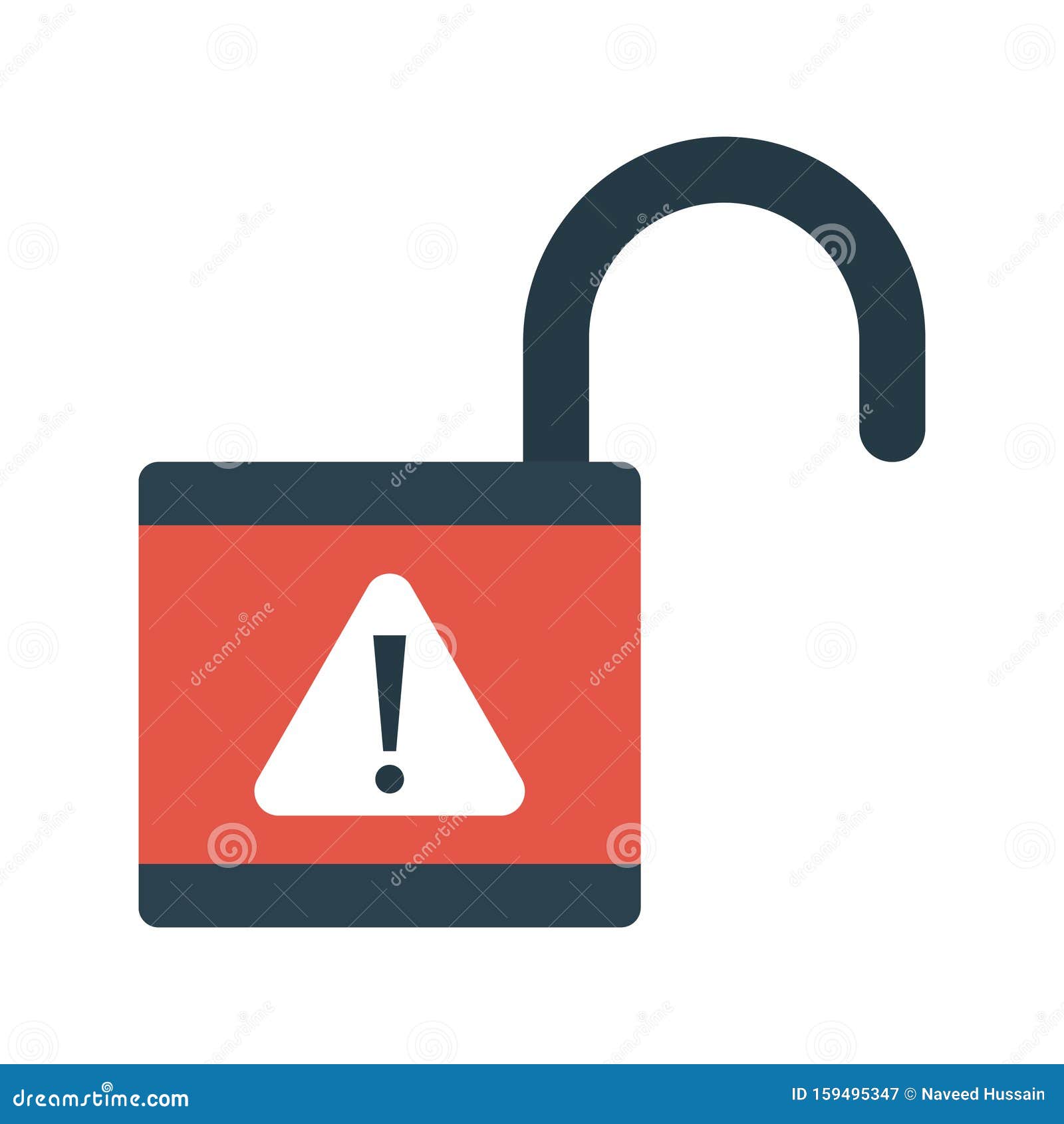 Warning Reception Vector Flat Icon Stock Vector - Illustration of ...