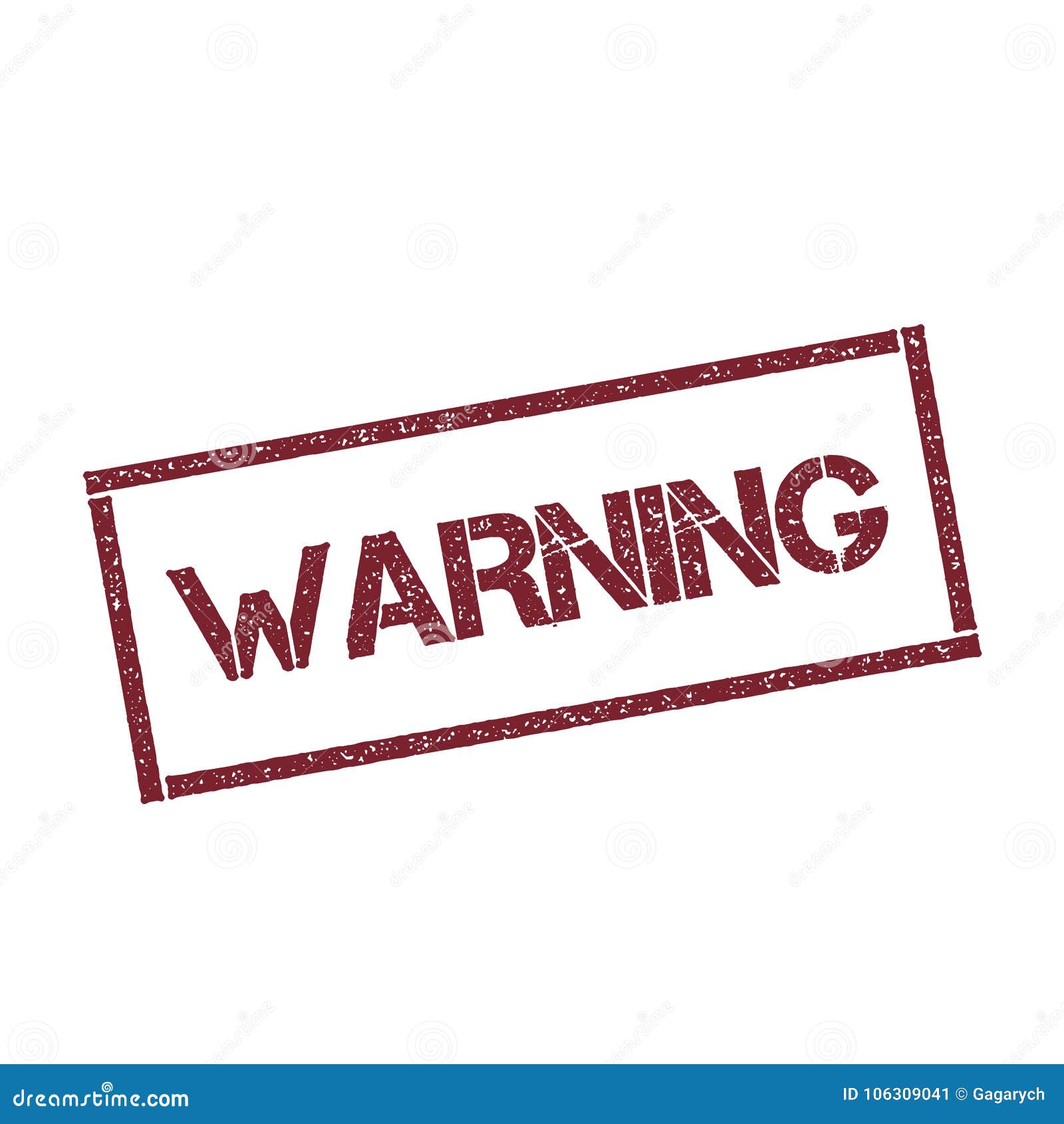 Warning rectangular stamp. stock vector. Illustration of isolated ...