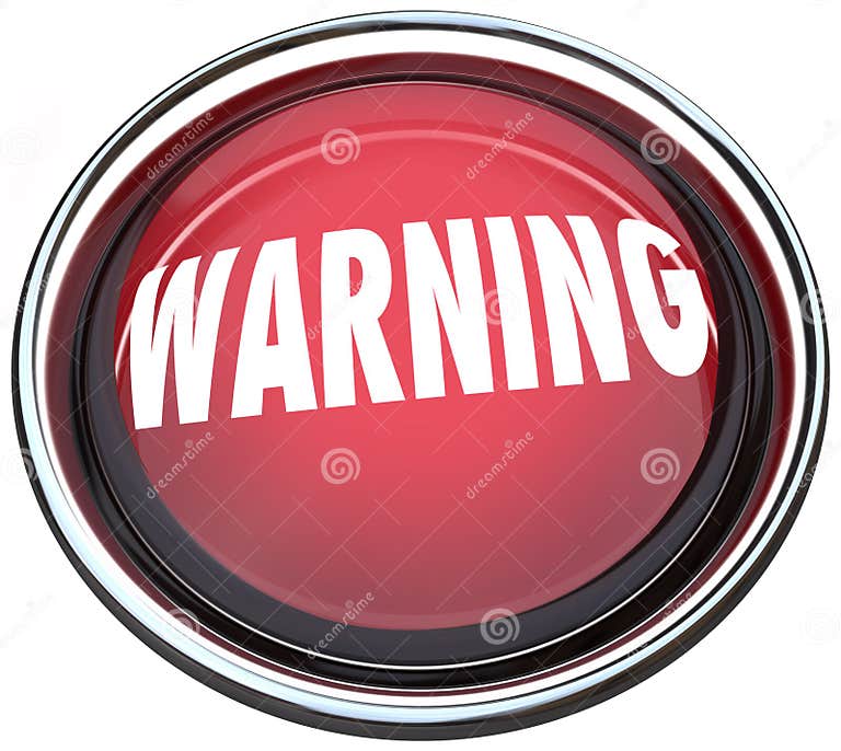 Warning Red Round Button Alarm Light Flashing Stock Illustration ...
