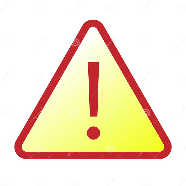 Warning Triangle with Exclamation Mark Stock Illustration ...