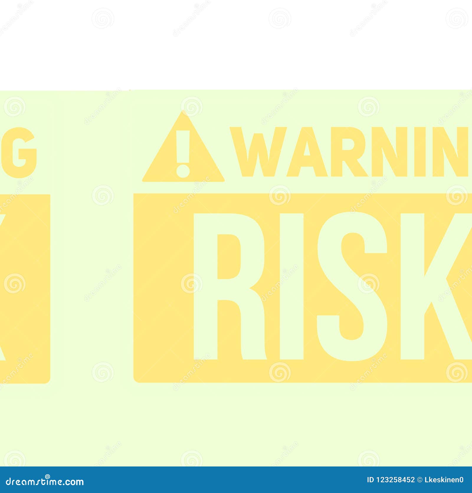 Warning Risk warning sign stock vector. Illustration of humor - 123258452