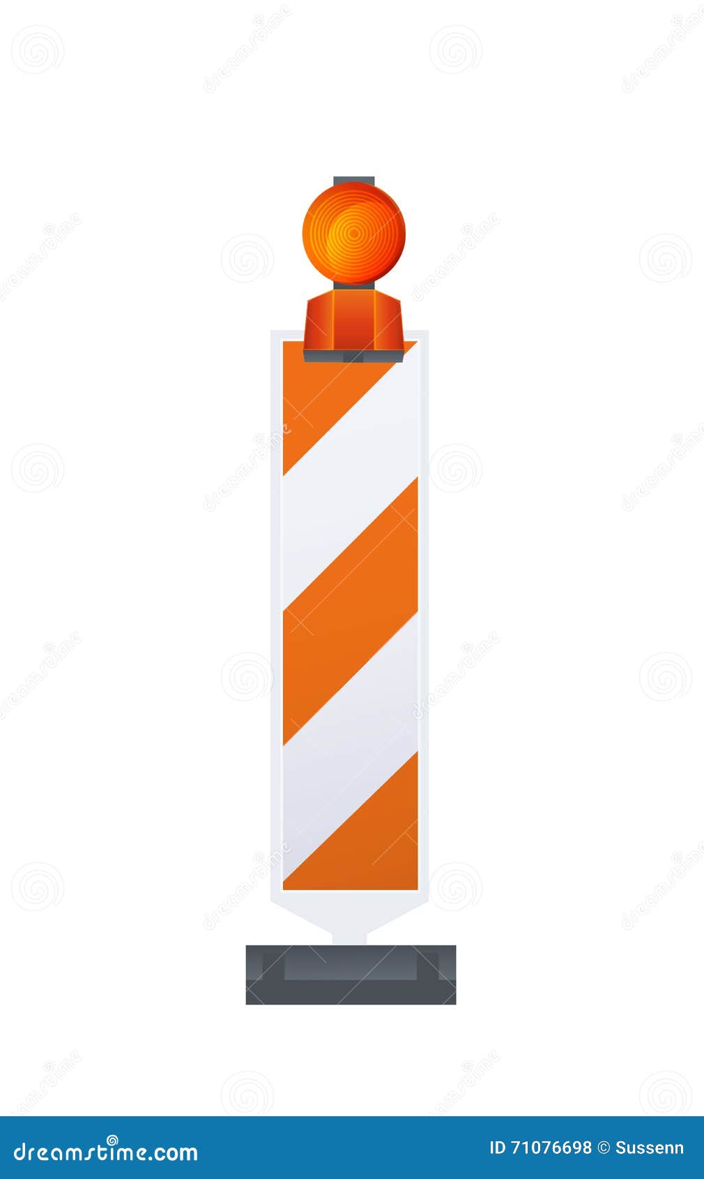 Warning Road Beacon stock vector. Illustration of maintenance - 71076698
