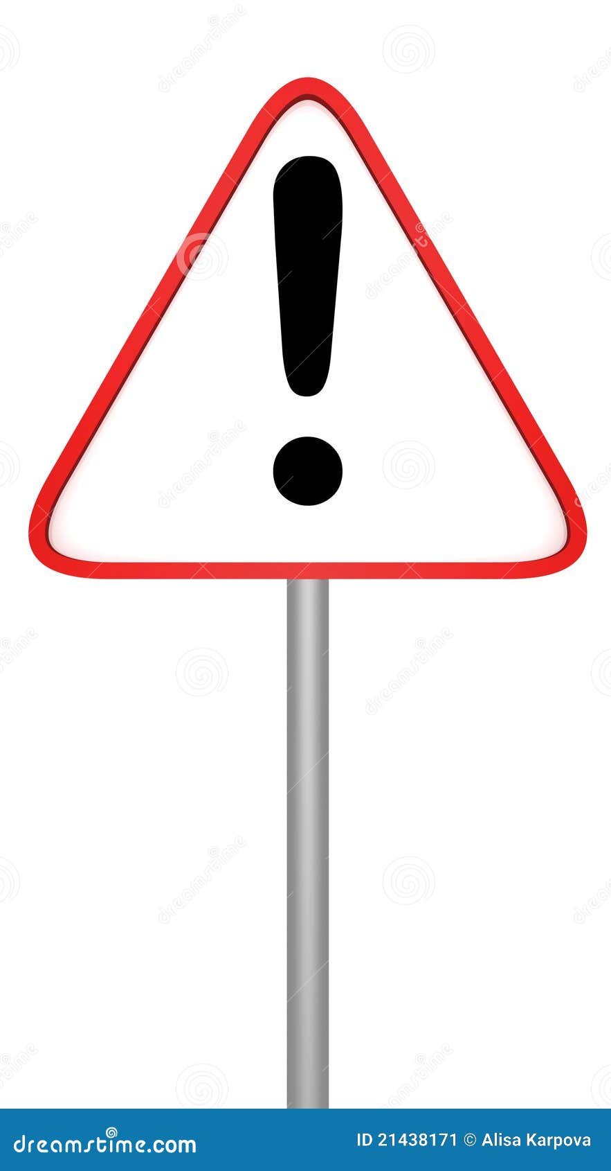 Exclamation Mark Road Sign