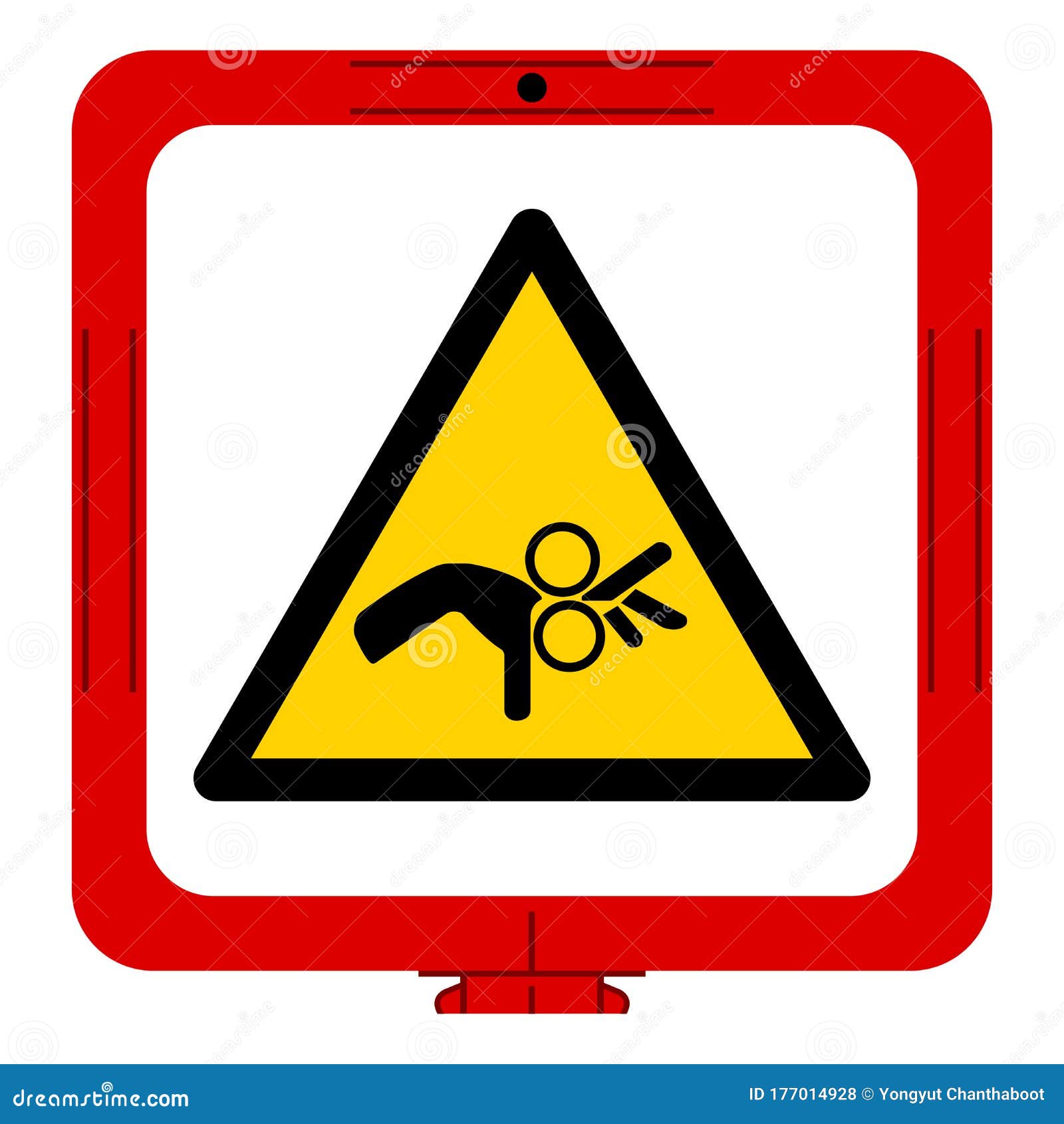 Warning Roller Symbol Sign,Vector Illustration, Isolated on White ...