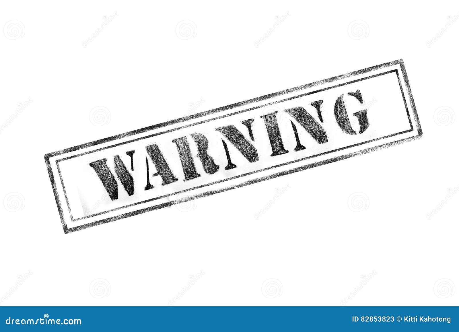 `warning ` Rubber Stamp Over a White Background Stock Illustration ...