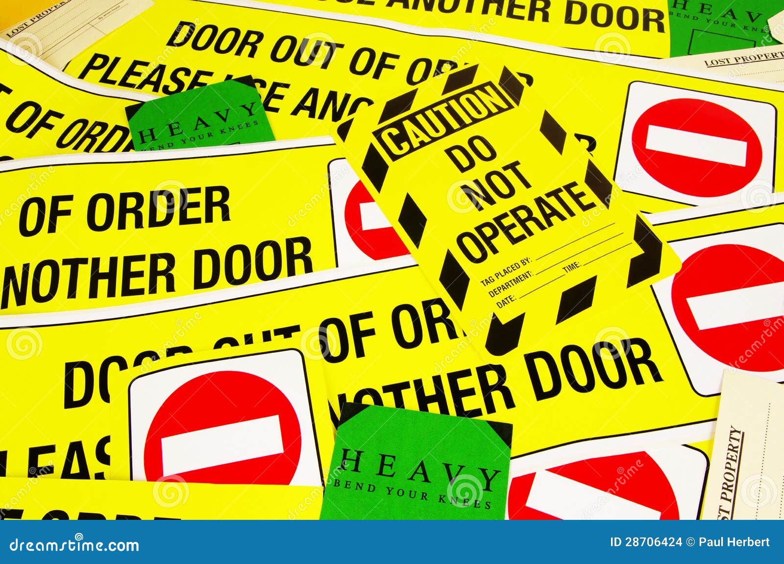 Warning safety stickers stock photo. Image of labels - 28706424