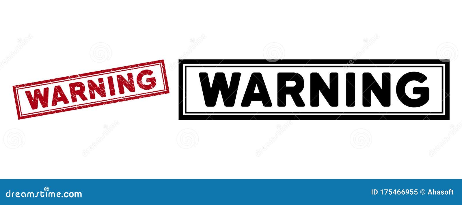 Distress Warning Rectangular Frame Stamp Stock Illustration ...