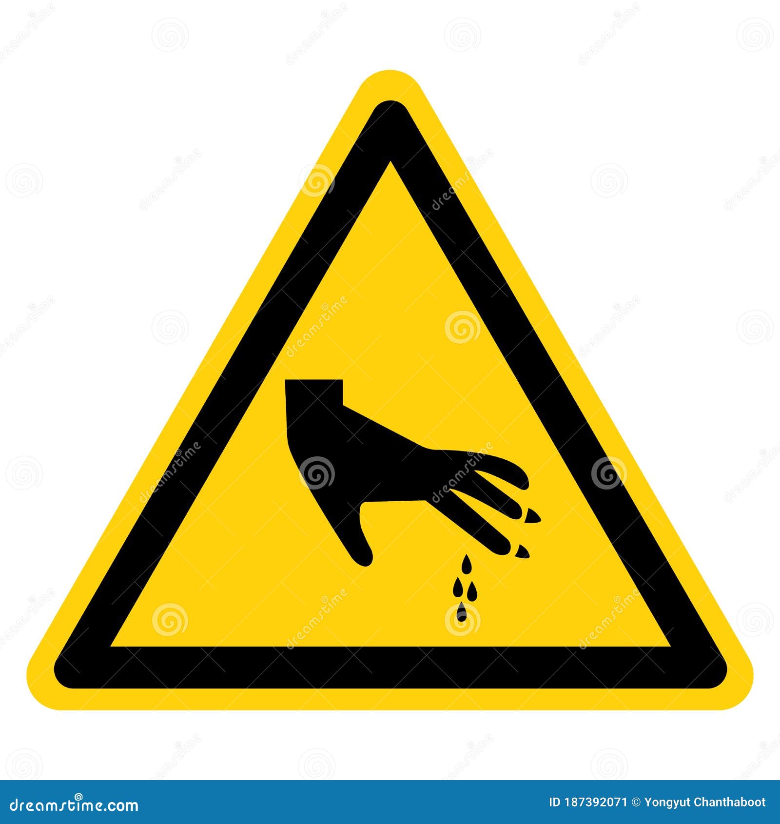 Warning Sharp Part Symbol Sign, Vector Illustration, Isolate on White ...