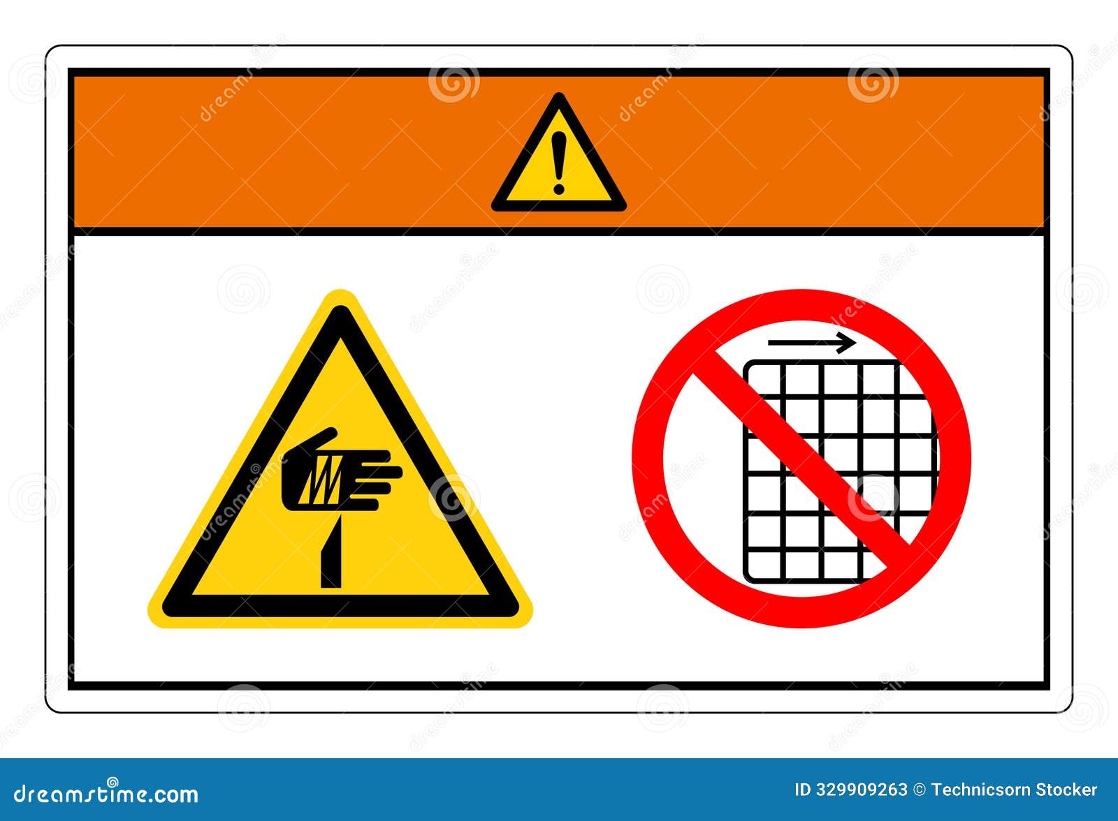 Warning Sharp Point Do Not Remove Guard Symbol Sign, Vector ...