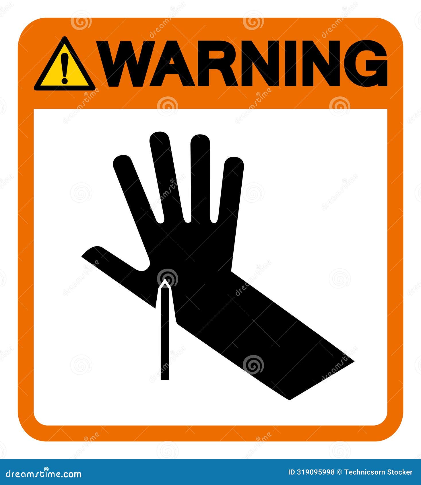 Warning Sharp Point Symbol Sign, Vector Illustration, Isolate on White ...