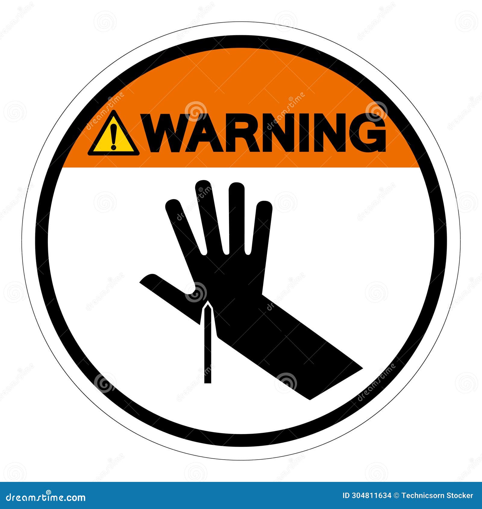 Warning Sharp Point Symbol Sign, Vector Illustration, Isolate on White ...