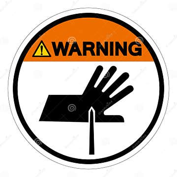 Warning Sharp Points Symbol Sign, Vector Illustration, Isolate on White ...