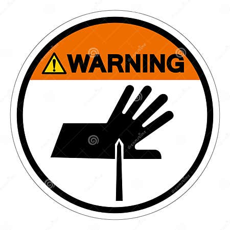 Warning Sharp Points Symbol Sign, Vector Illustration, Isolate on White ...