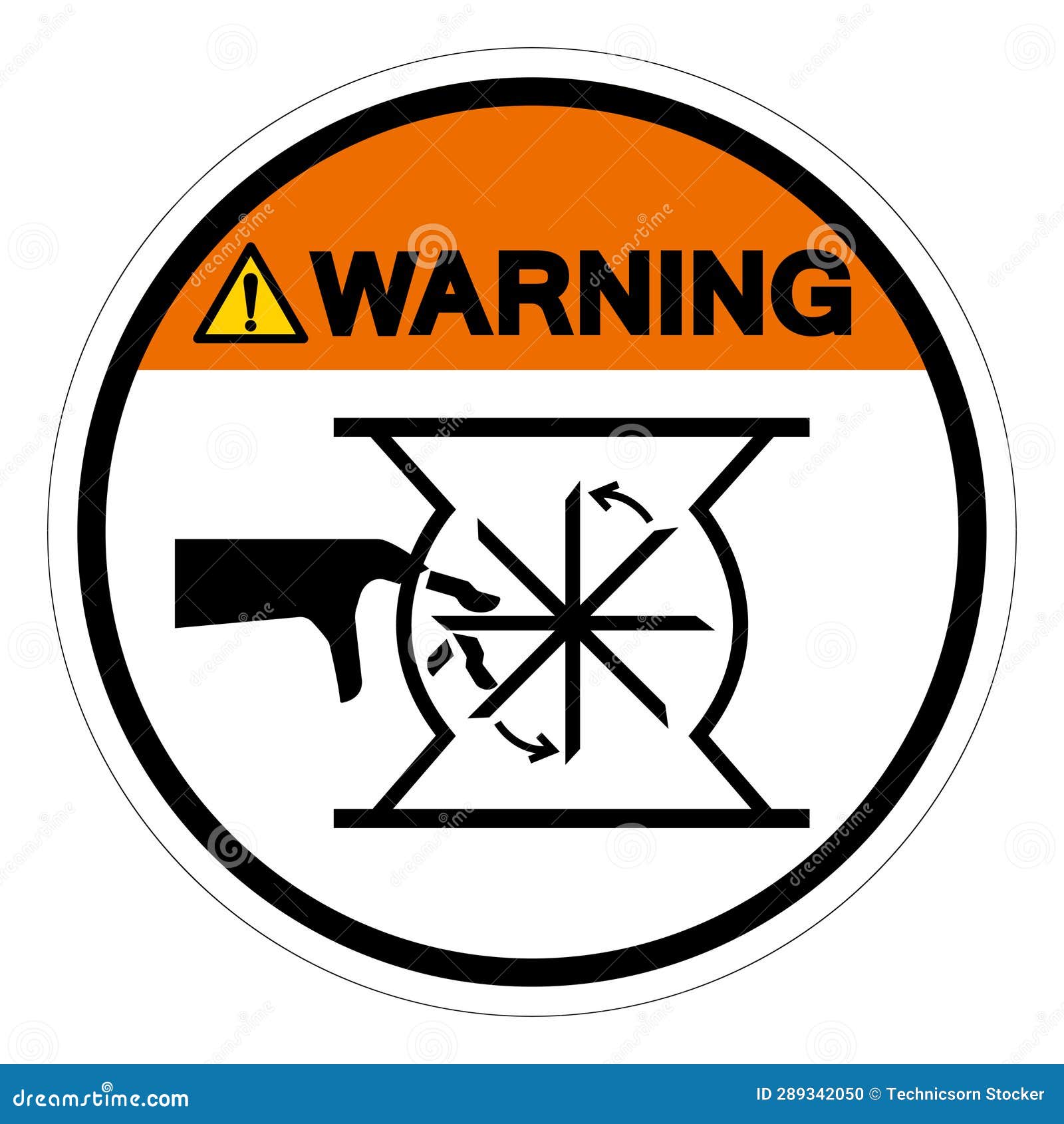 Warning Shear Points Sharp Edges Symbol Sign, Vector Illustration ...