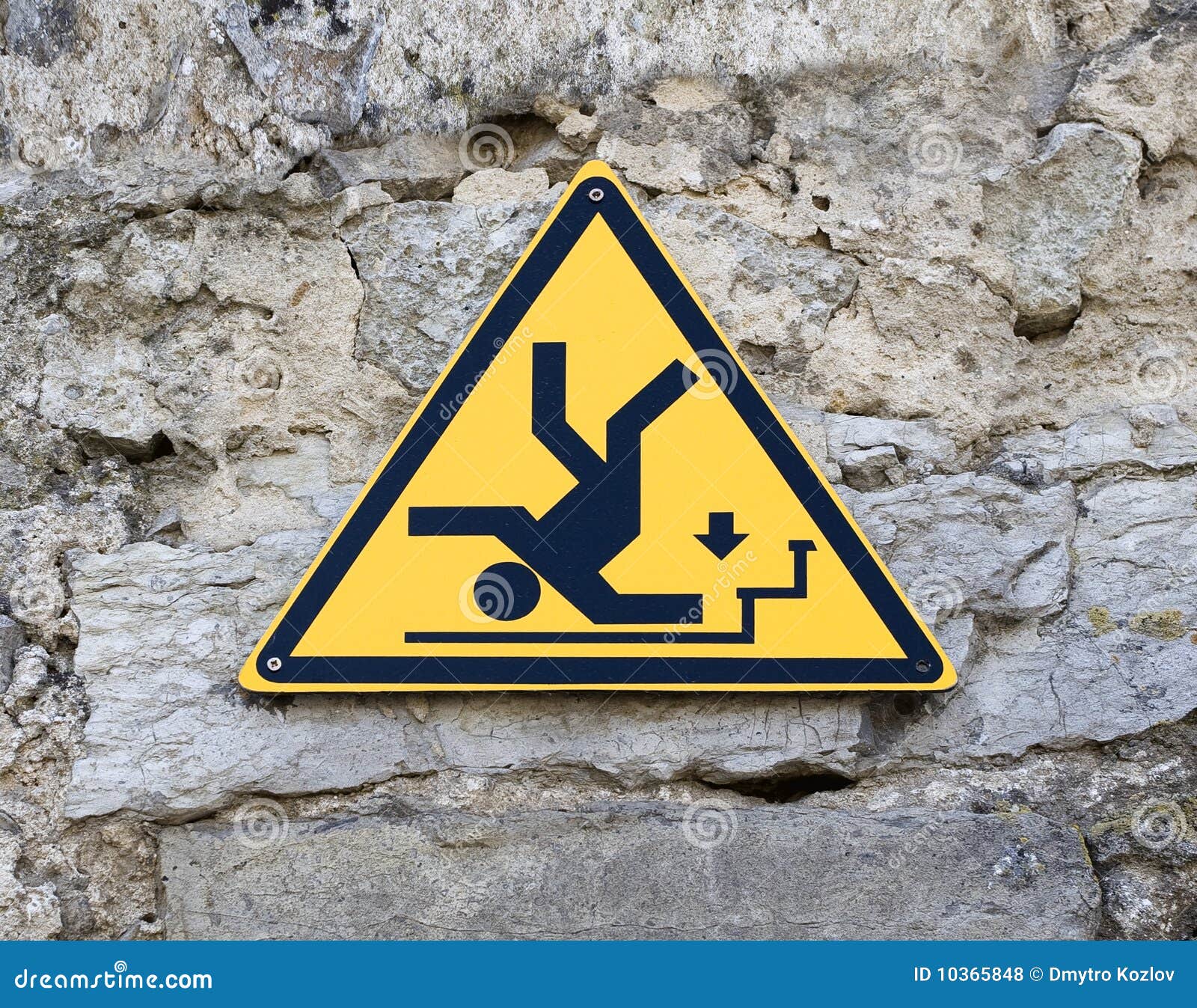 Warning sign stock photo. Image of hazard, stick, icon - 10365848
