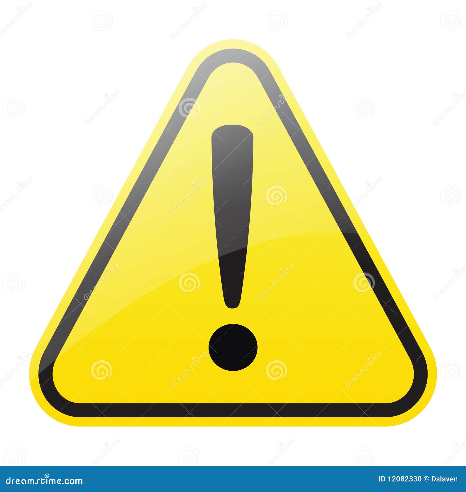 Warning sign stock vector. Illustration of traffic, caution - 12082330