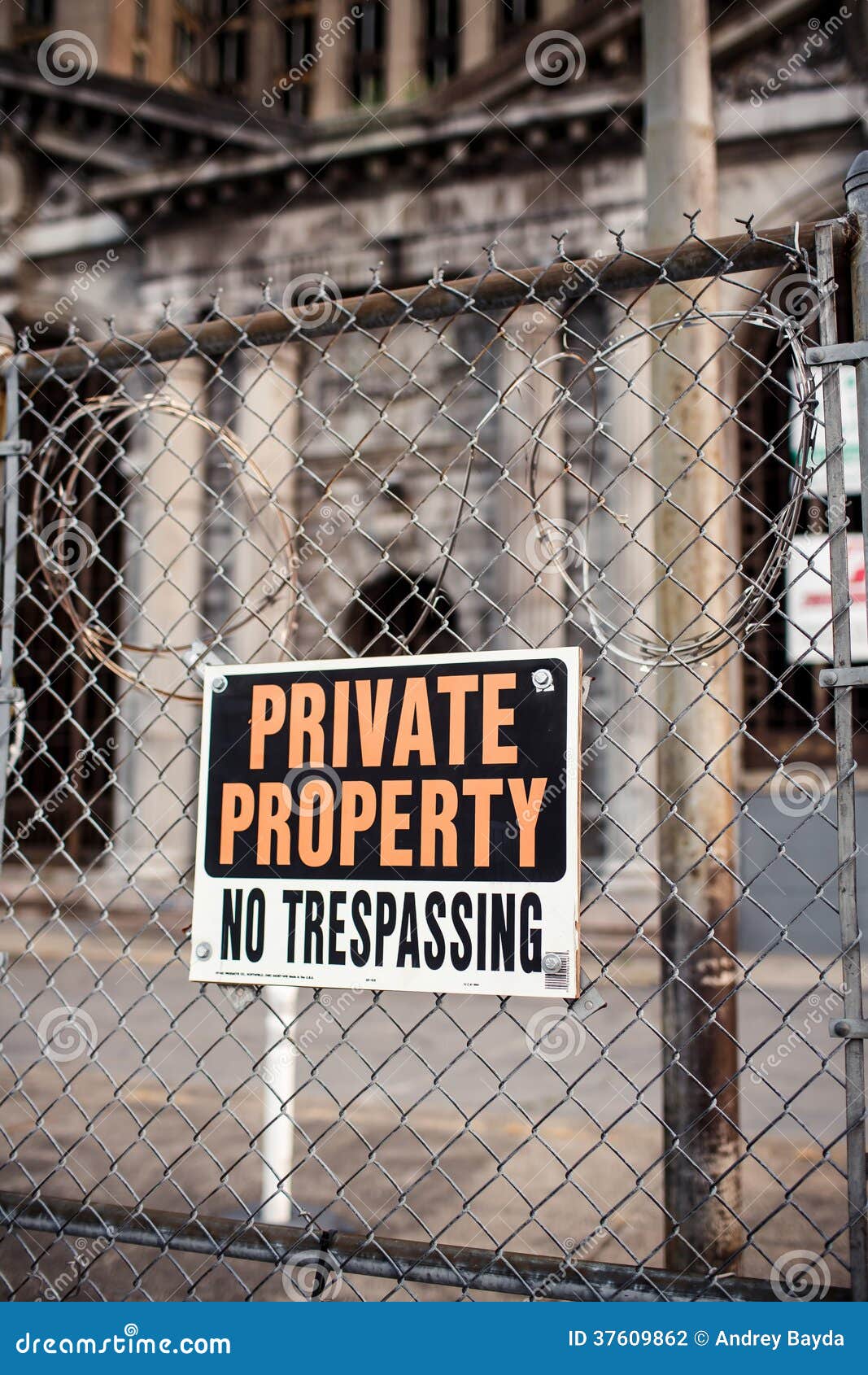 Warning sign stock photo. Image of cityscape, building - 37609862