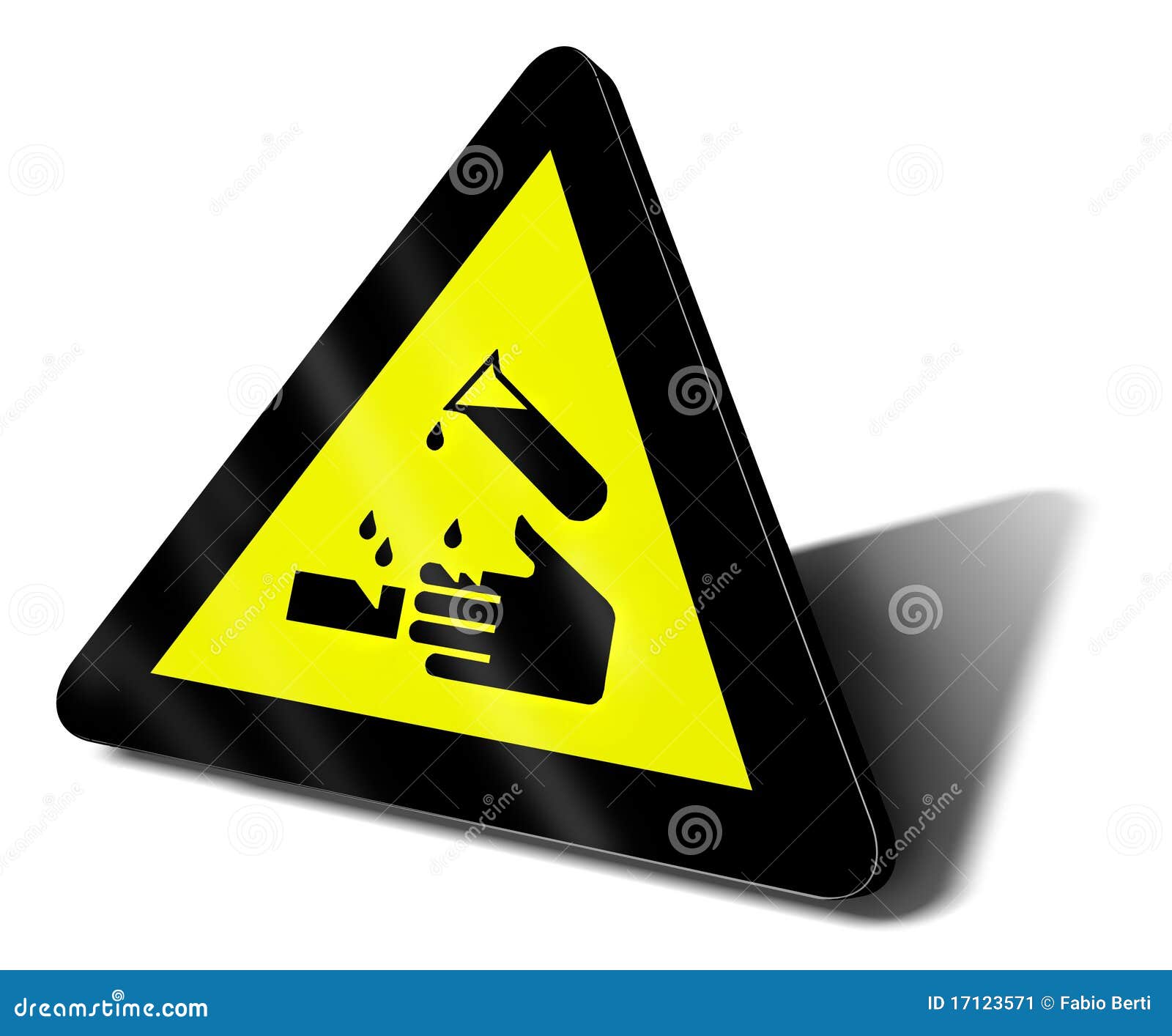 Warning sign acid stock illustration. Illustration of fluid - 17123571