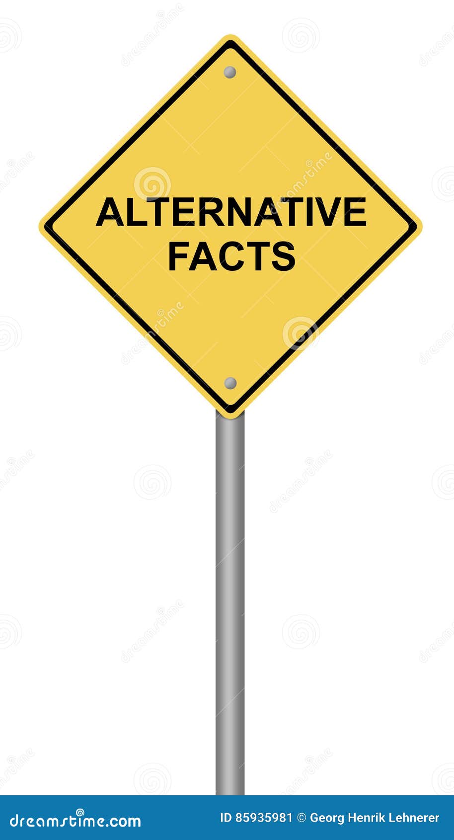 Alternative Facts Traffic Sign Royalty-Free Stock Image | CartoonDealer ...