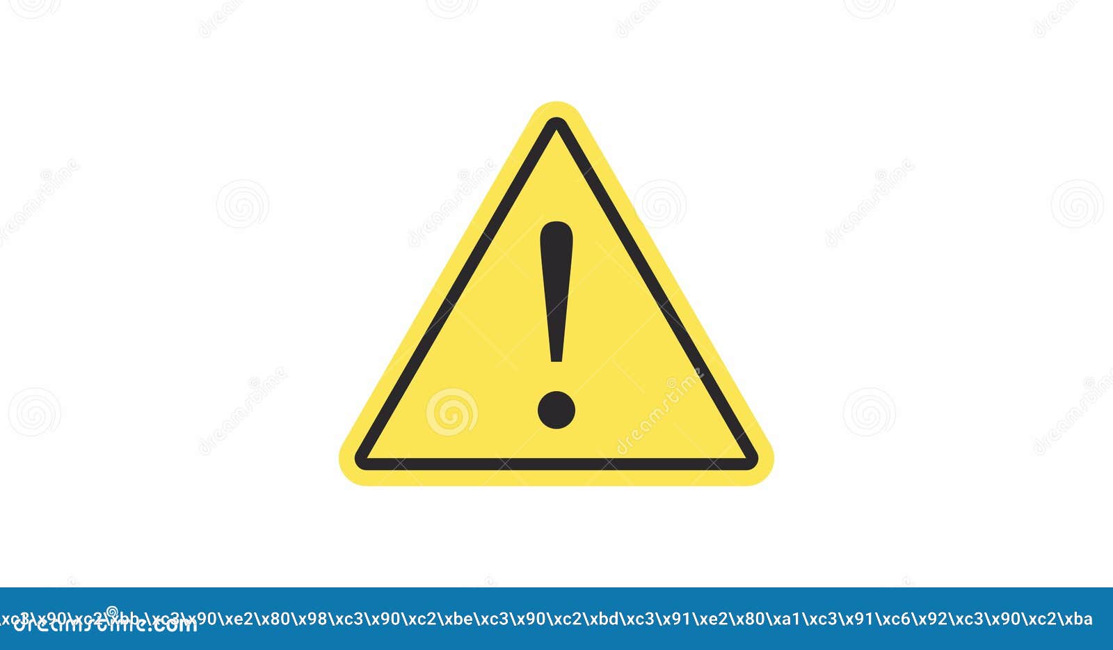 Warning Sign Animation. Danger or Attention Sign. Green Background. 4K ...