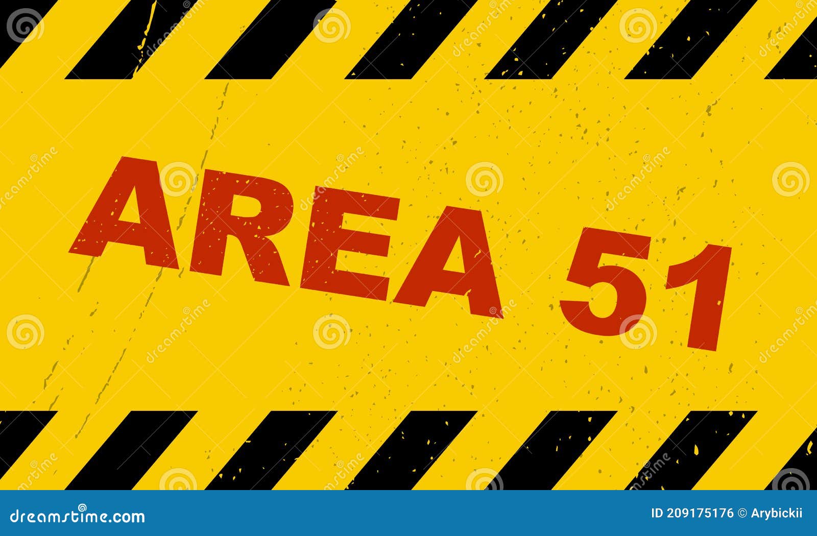 Warning Sign " Area 51 Stock Vector - Illustration of aliens, barrier ...