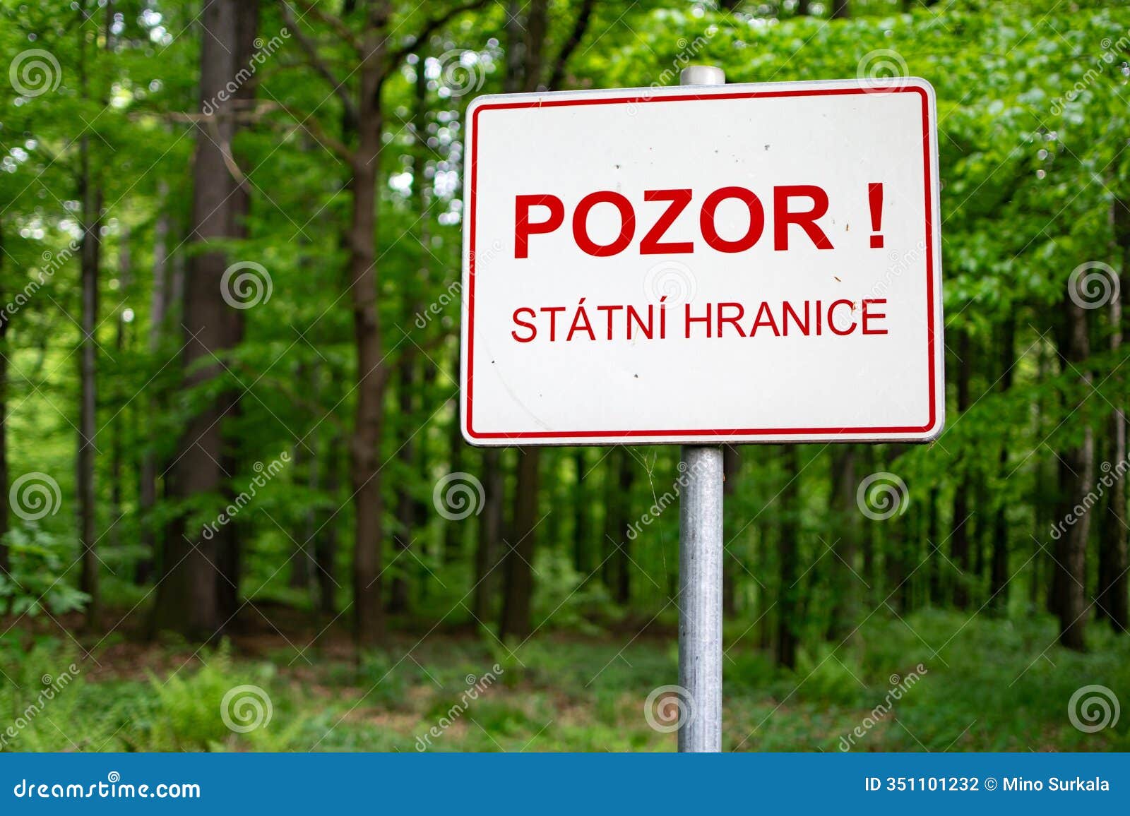 National Border Roadsign Entering Federal Republic Of Germany, With ...