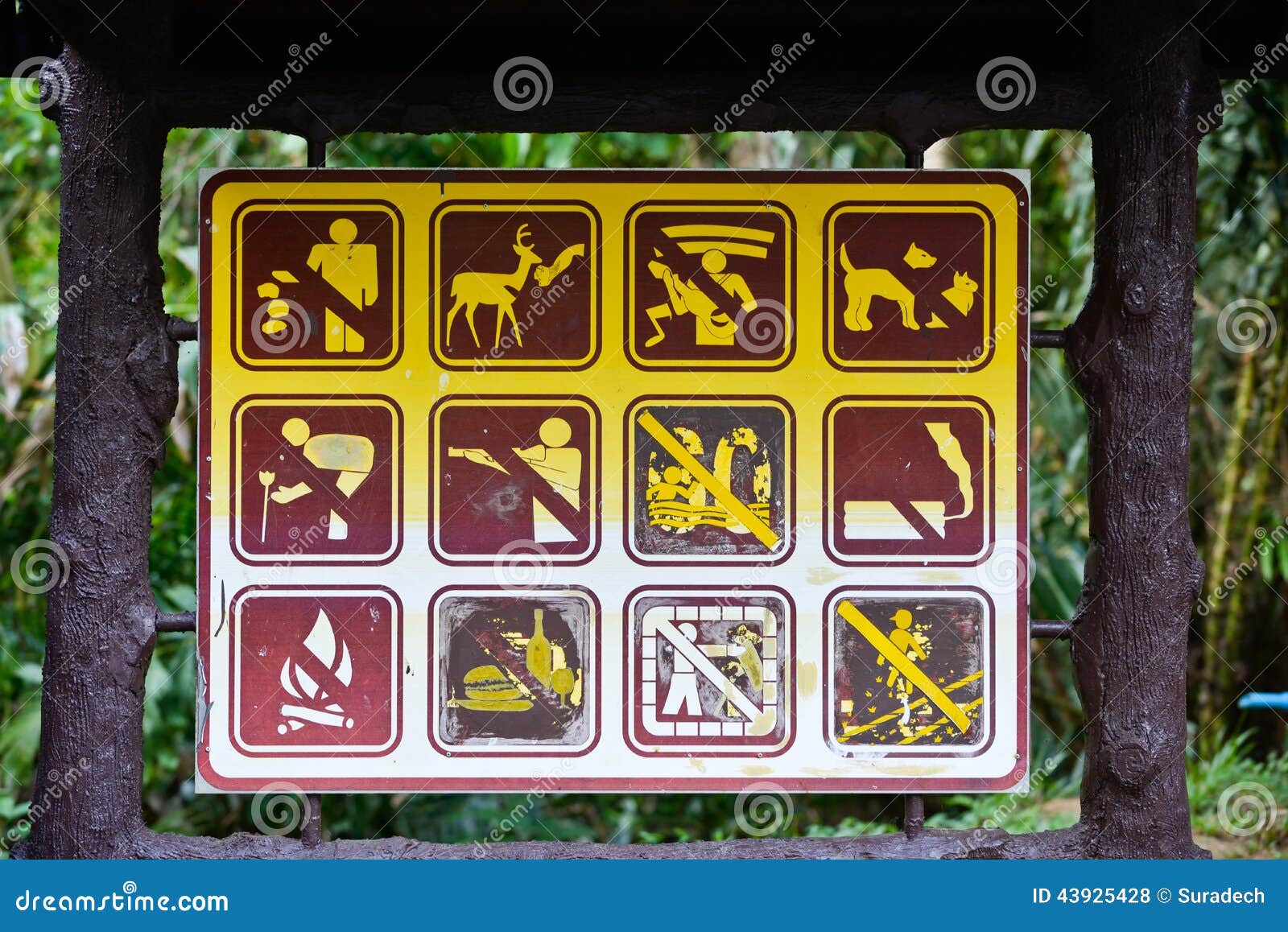 Warning Sign Board stock photo. Image of prohibit, warning - 43925428