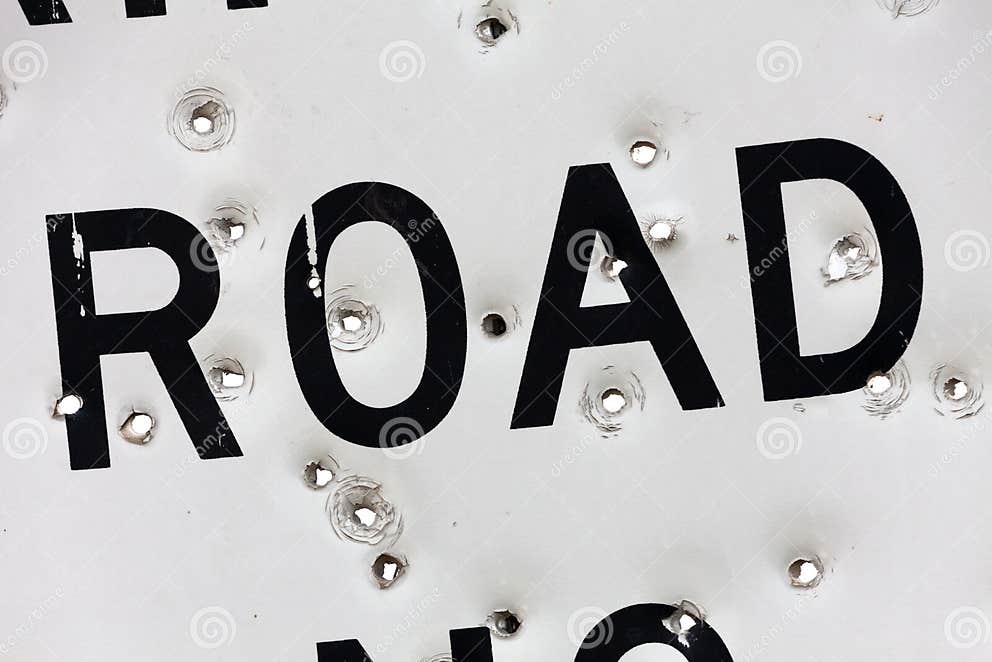 Warning Sign stock photo. Image of risk, danger, bullet - 36128510