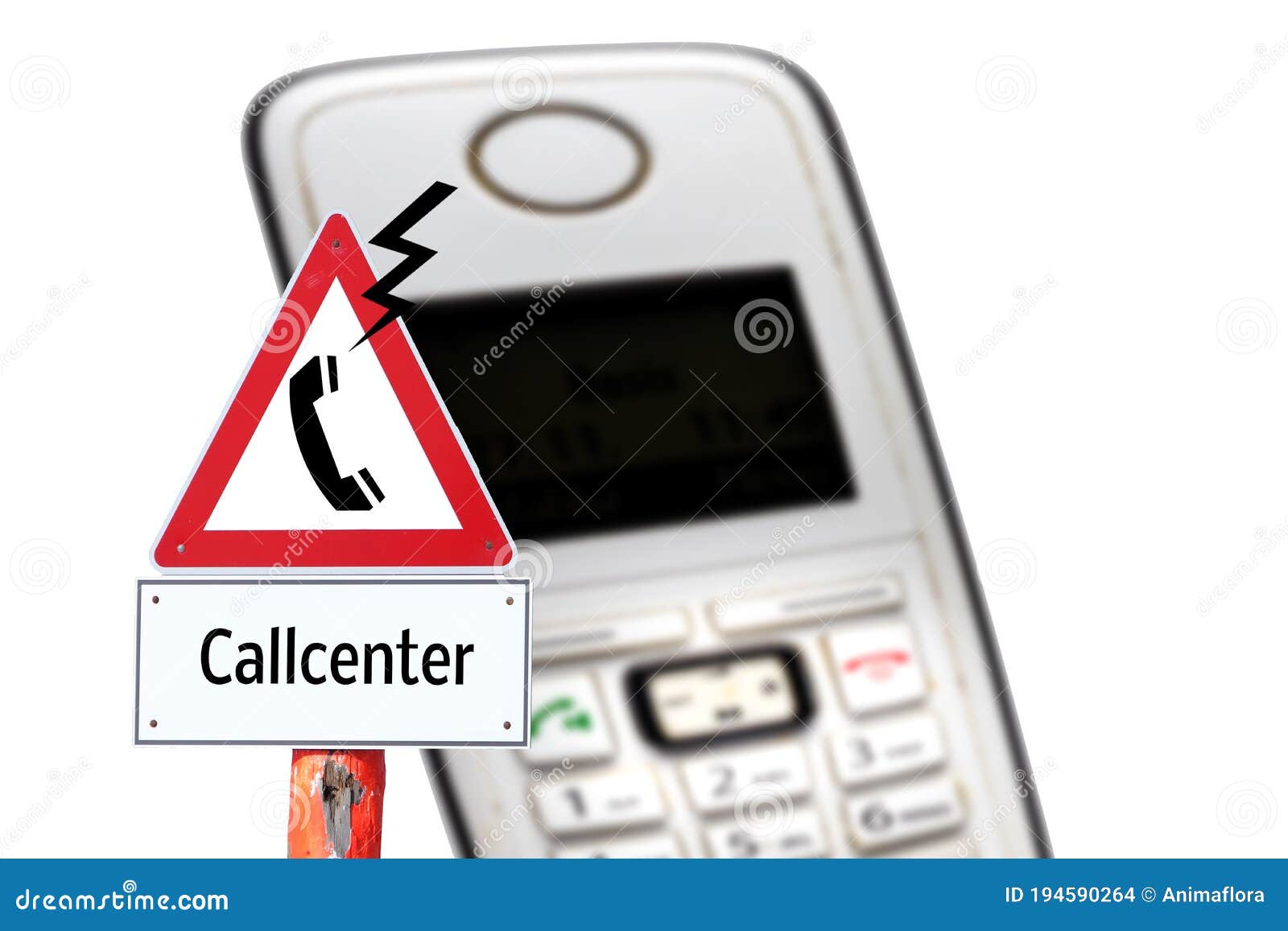 Warning Sign Call Center Rip Off the Phone Stock Photo - Image of ...
