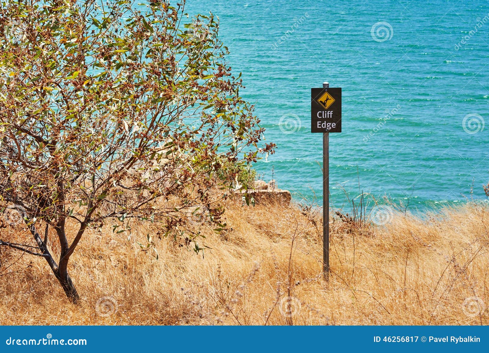 Australian Warning Sign For Ocean At A Beach In Cardwell Royalty-Free ...