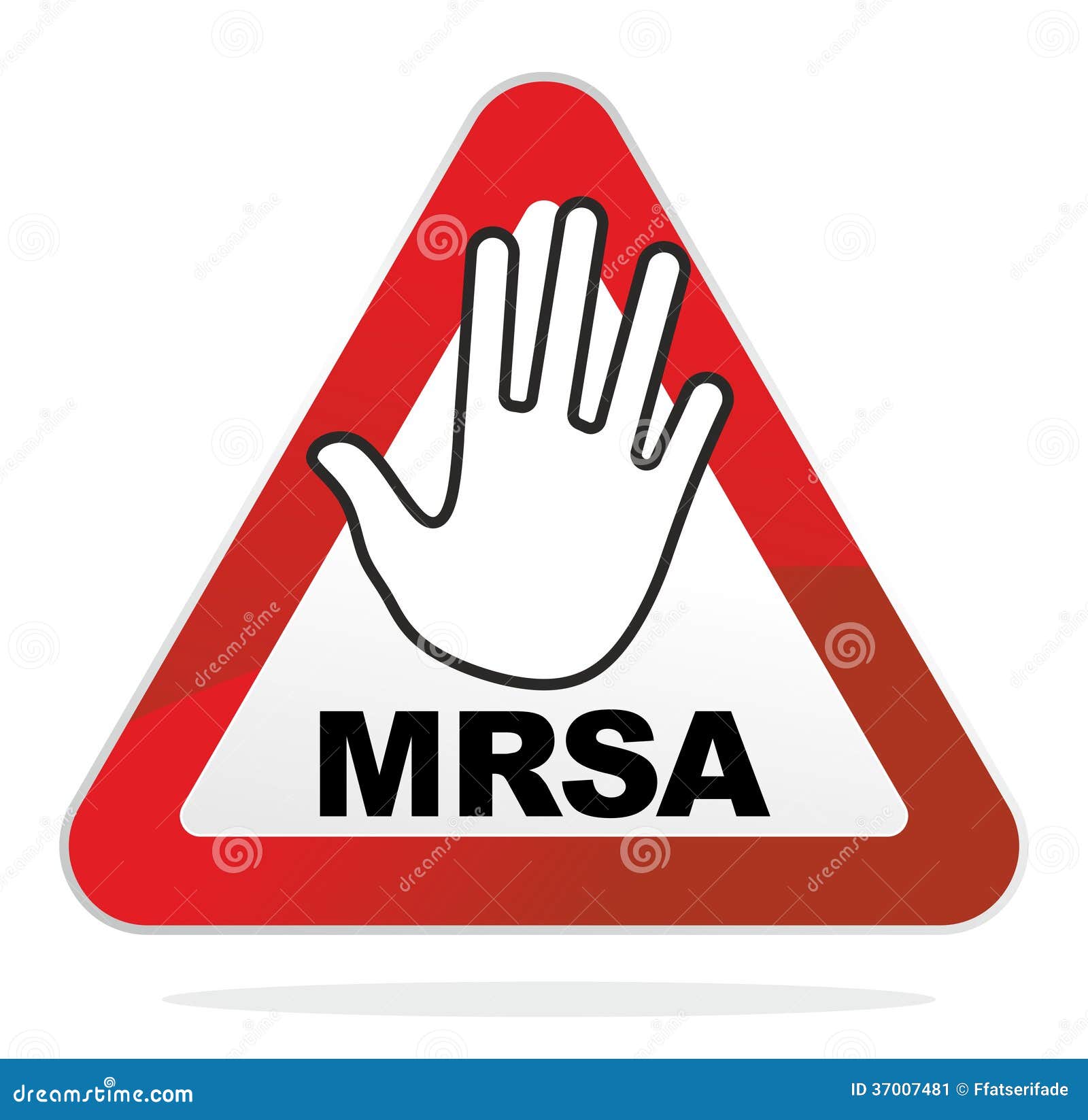 Warning sign stock illustration. Illustration of hand - 37007481