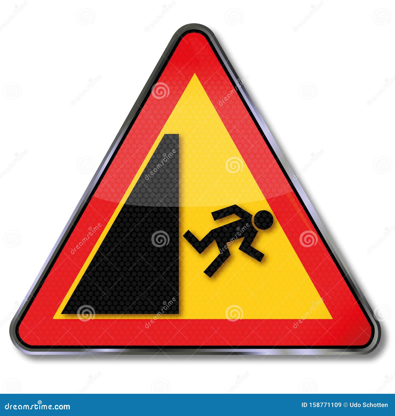 Warning Sign and Crash Risk Suicide Stock Vector - Illustration of ...