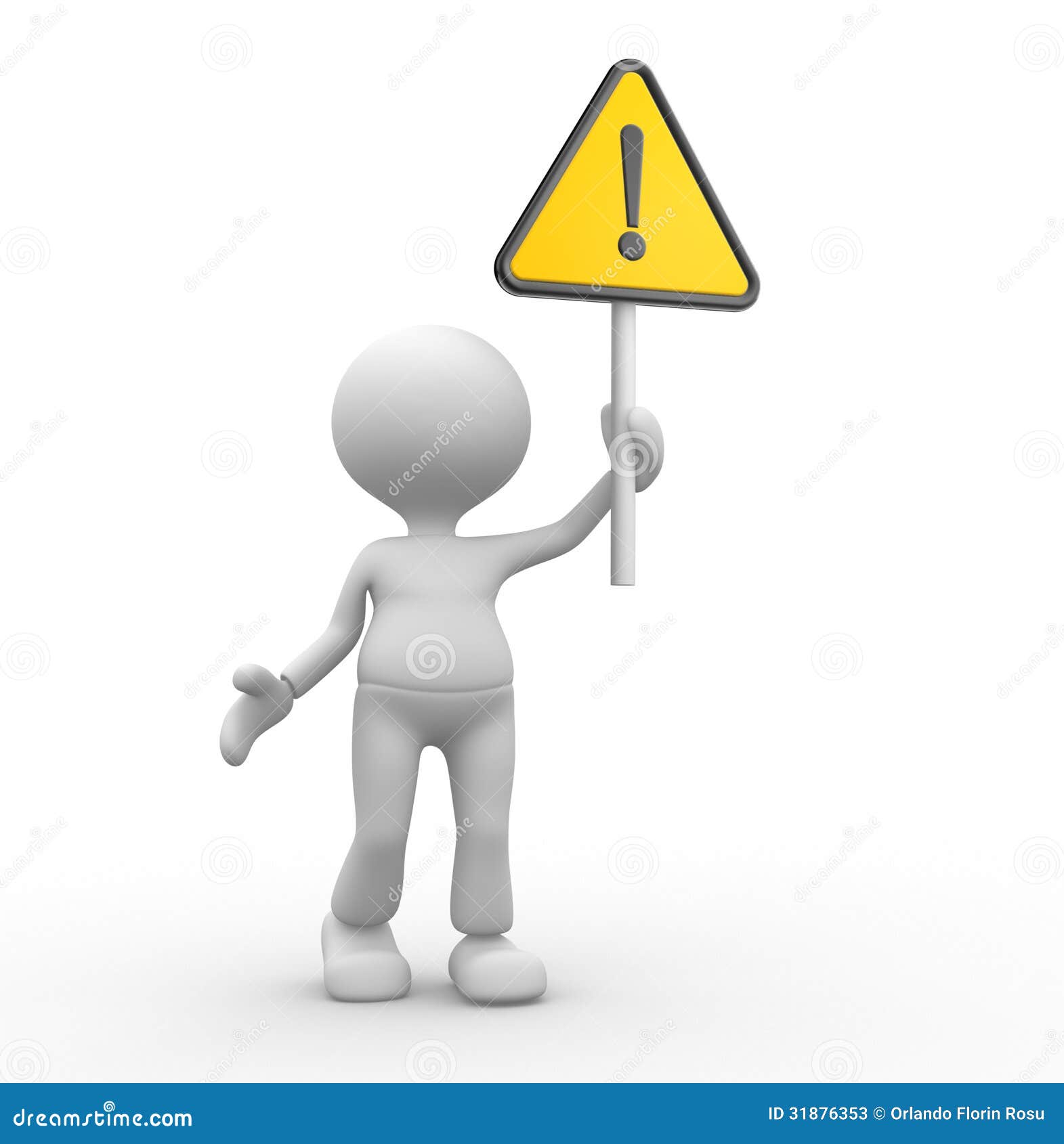 Warning sign stock illustration. Illustration of human - 31876353