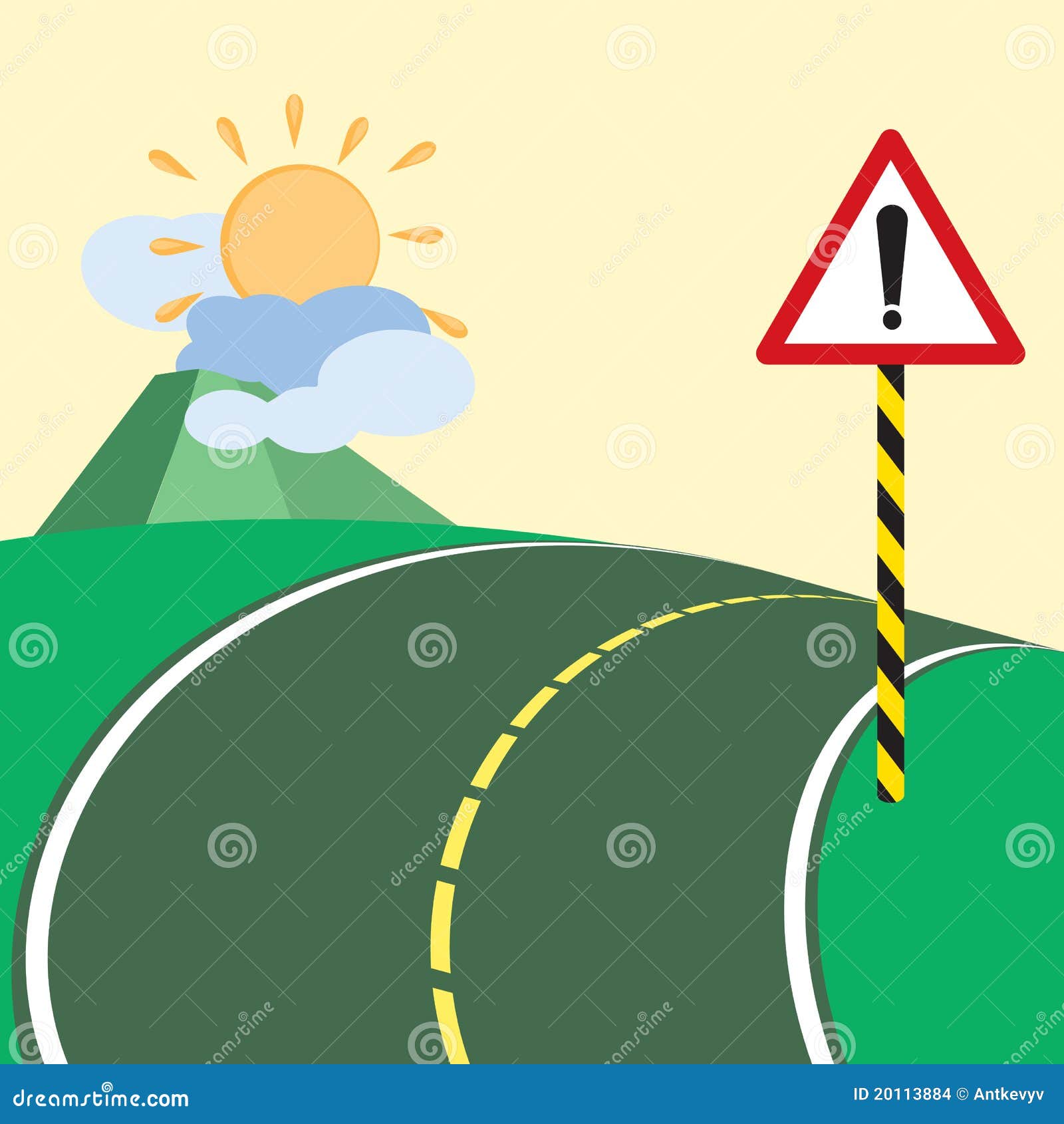 Caution Steep Drop Hazard Sign Icon Of 3 Types Color, Black And White ...