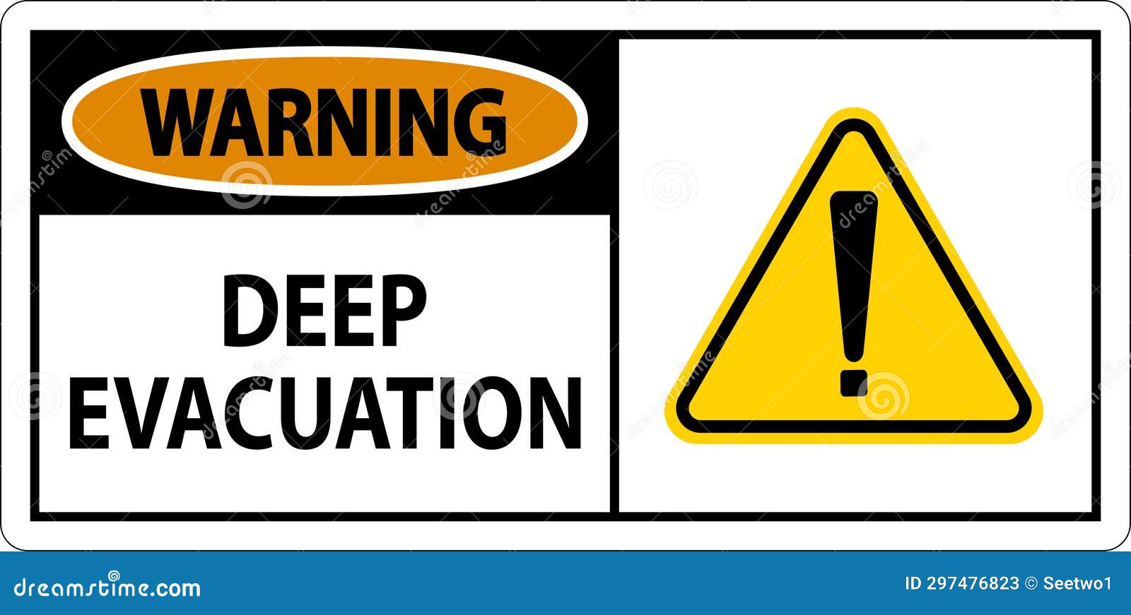 Warning Evacuation Route Road. Hurricane Season With Symbol Sign ...