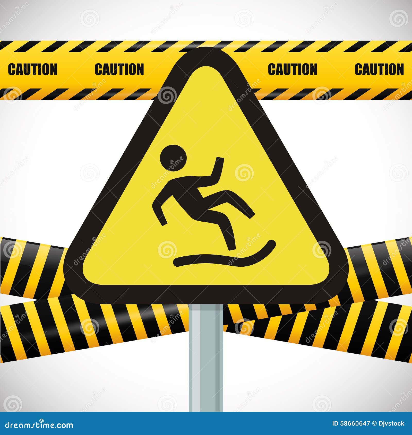 Warning sign design stock vector. Illustration of icon - 58660647