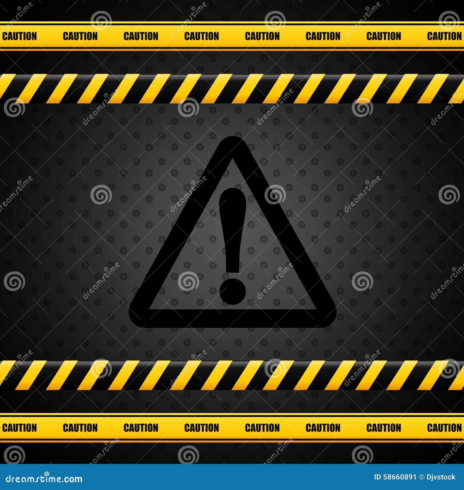 Warning sign design stock vector. Illustration of safety - 58660891