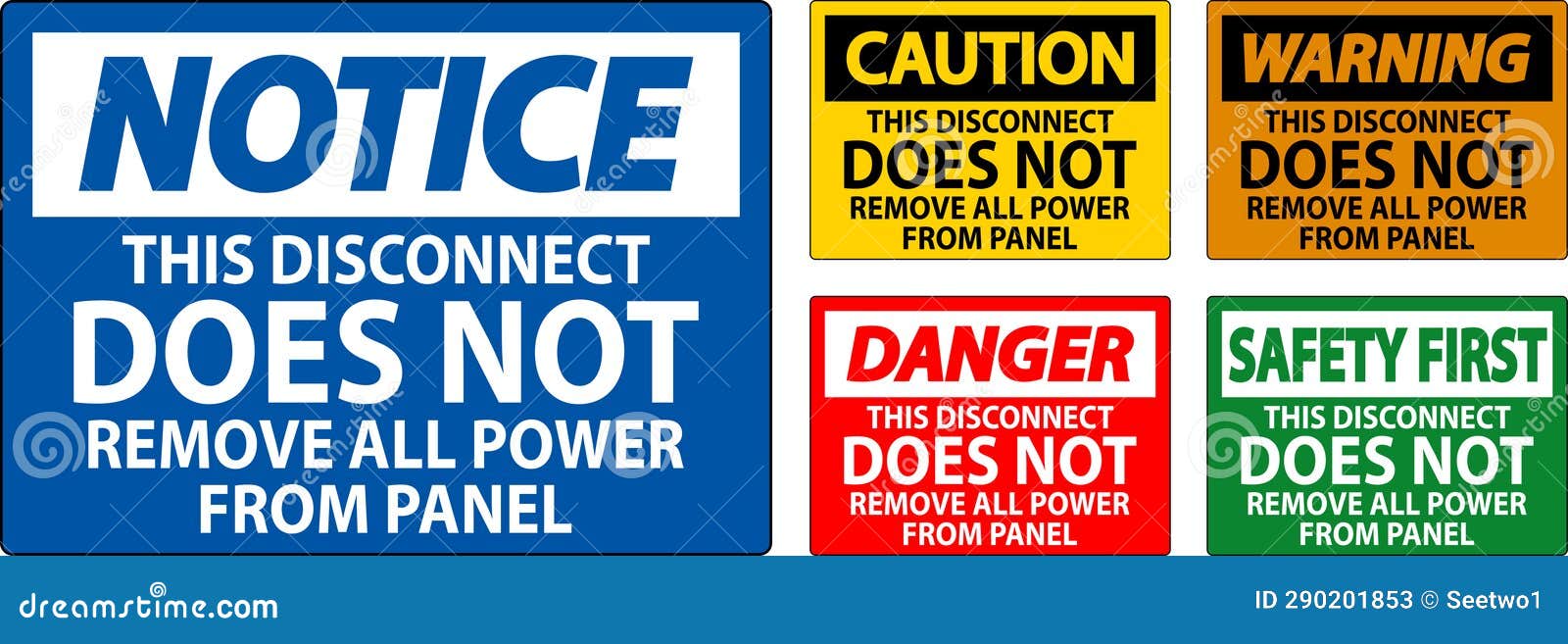 Warning Sign, this Disconnect Does Not Remove All Power from Panel ...
