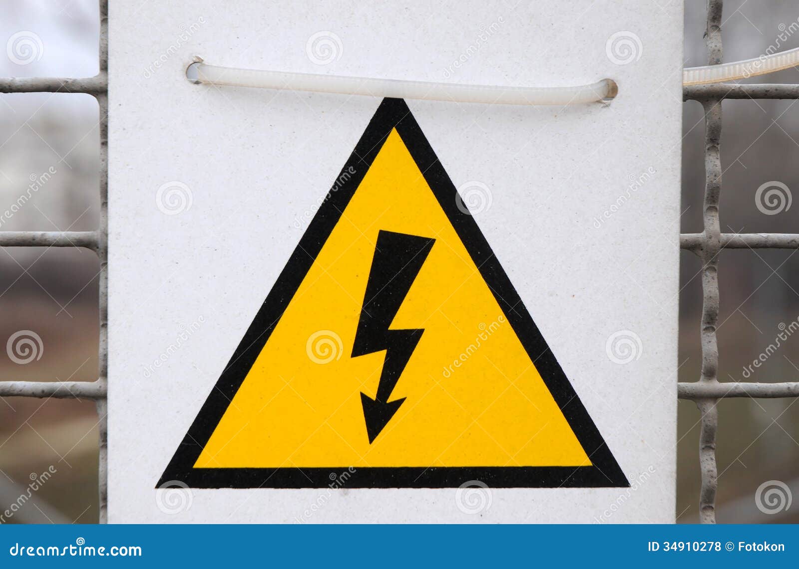 Warning sign stock photo. Image of signs, electricity - 34910278