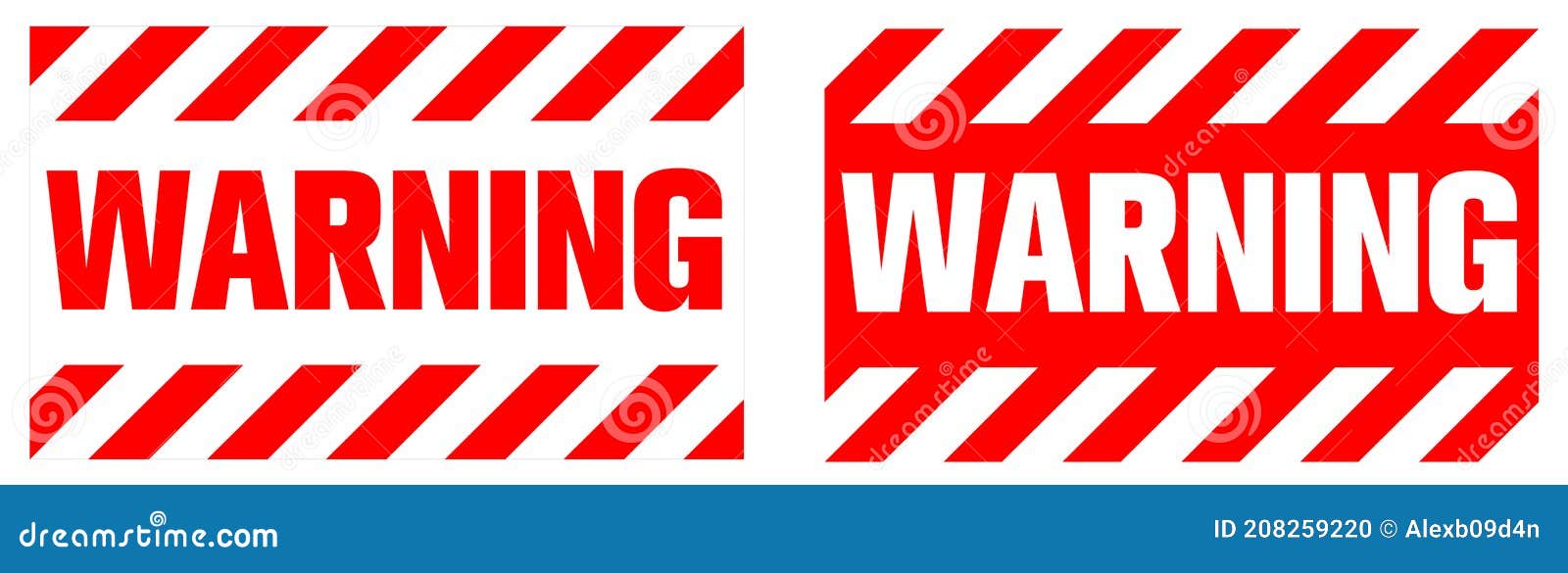 Warning sign. stock vector. Illustration of warehouse - 208259220