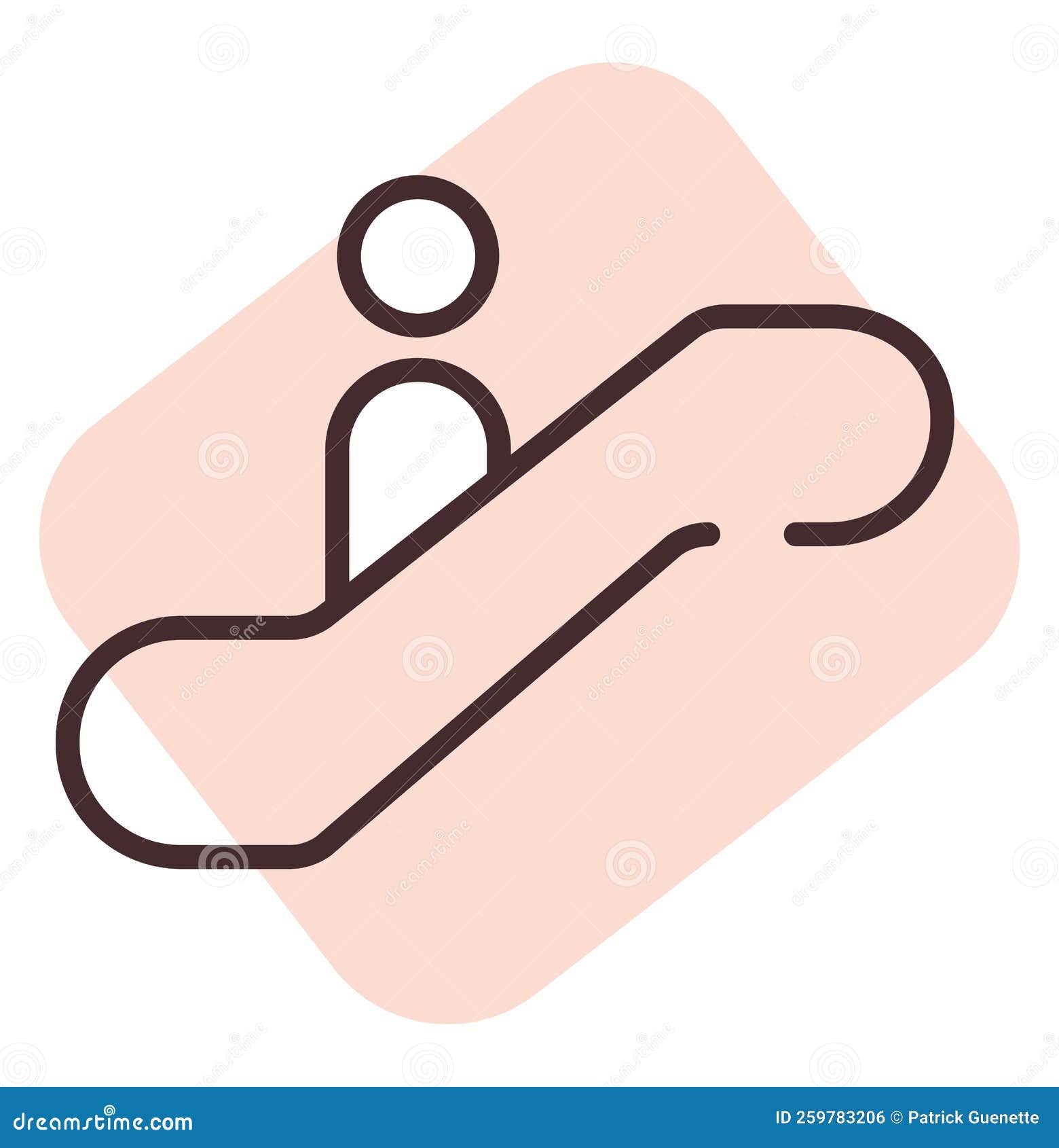 Warning Sign Escalator, Icon Stock Vector - Illustration of walk ...