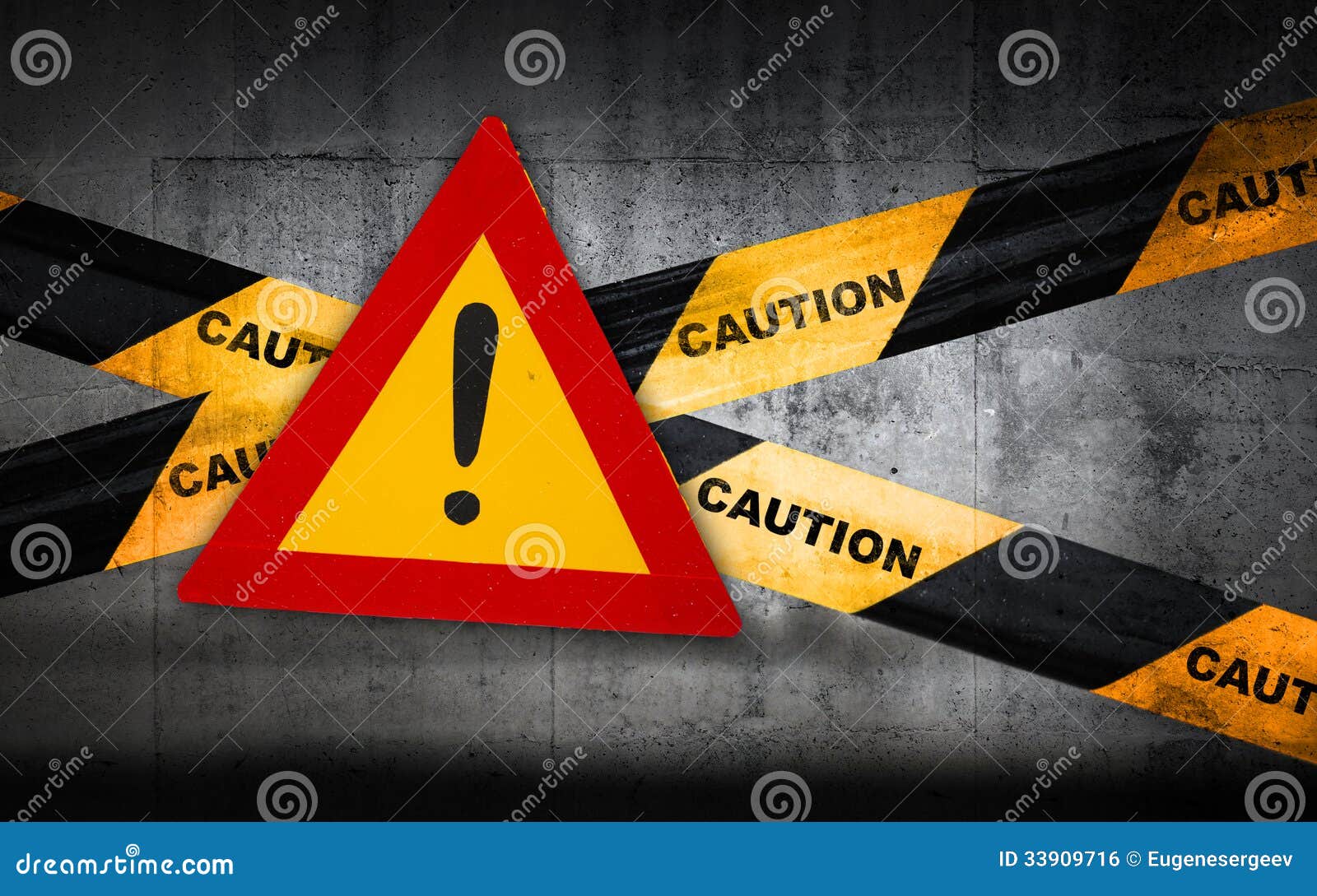 Warning Sign with Exclamation Mark Stock Photo - Image of attention ...