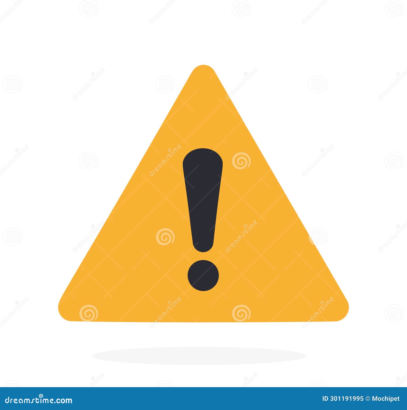 Warning Sign with Exclamation Mark. Vector Illustration Stock Vector ...